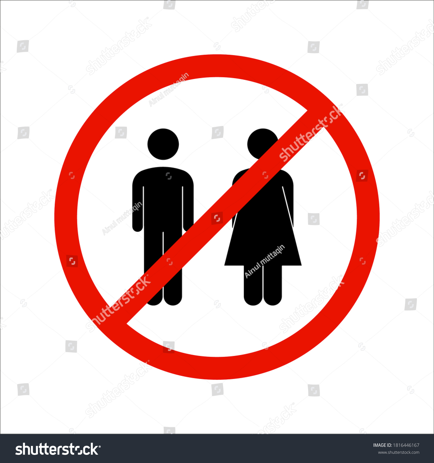 Do Not Entry Icon Color Editable Stock Vector (Royalty Free) 1816446167 ...