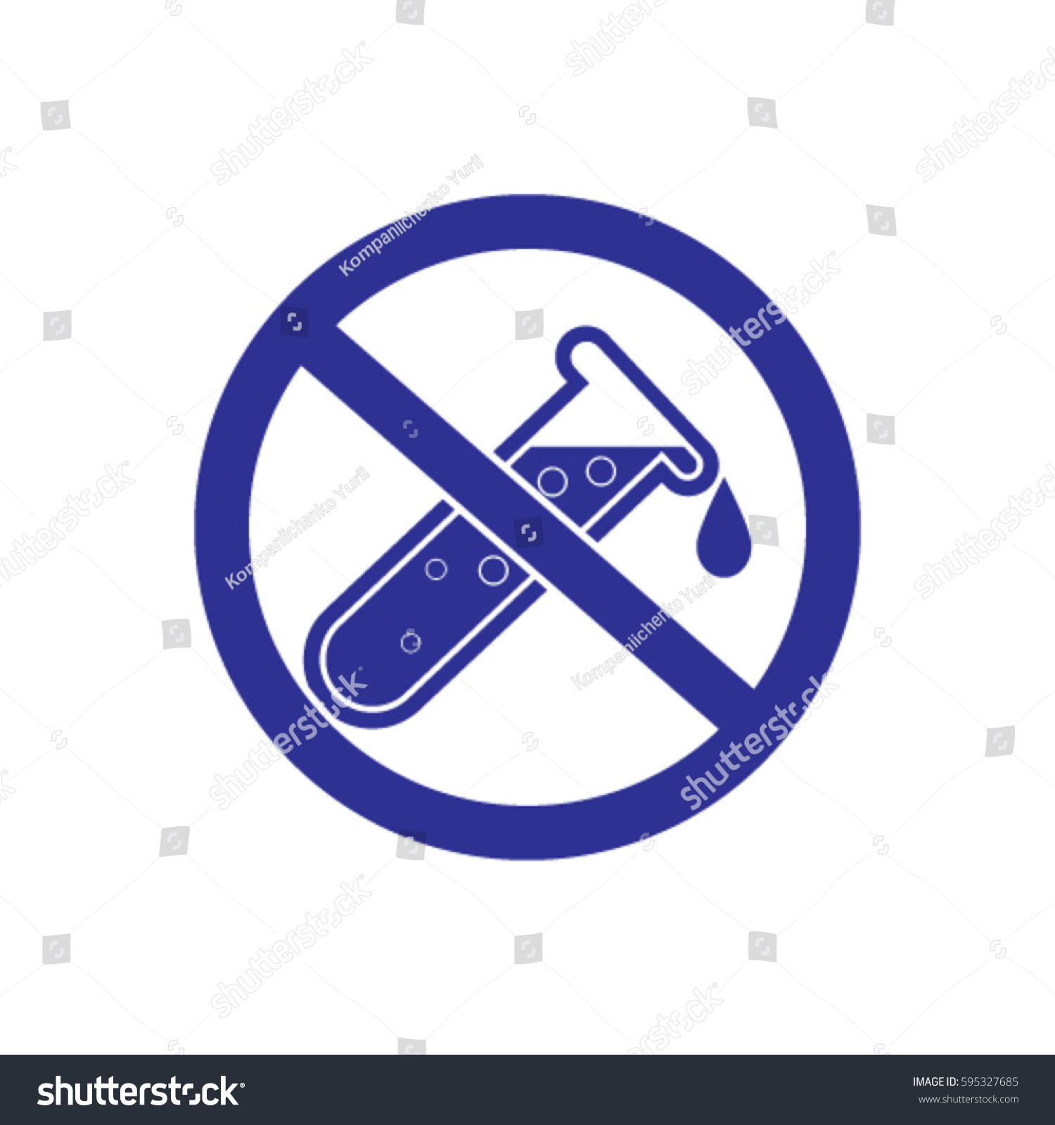 Do Not Experiment Fluids Vector Icon Stock Vector (Royalty Free ...