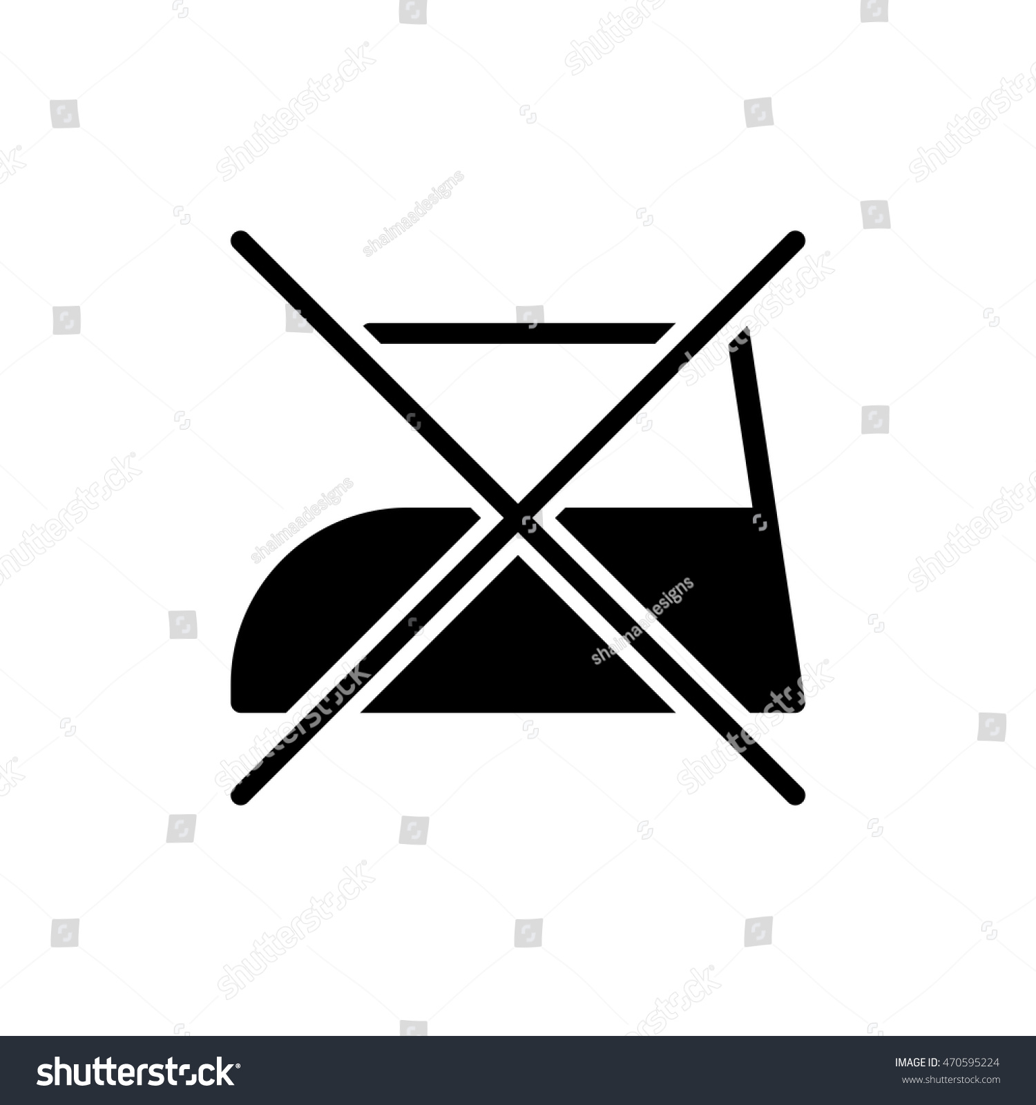 Do Not Iron Stock Vector (Royalty Free) 470595224