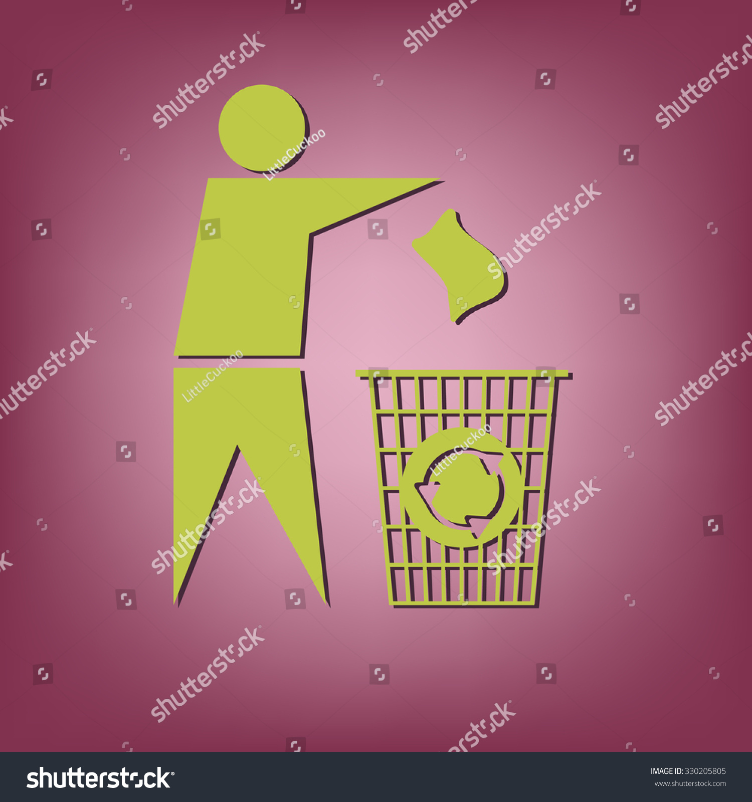 Do Not Litter Icon Stock Vector (Royalty Free) 330205805 | Shutterstock
