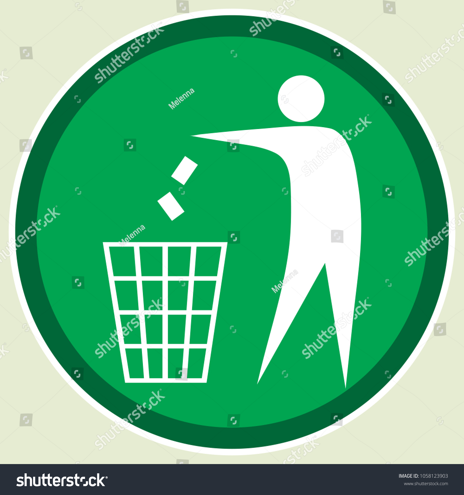Do Not Litter Sign Stock Vector (Royalty Free) 1058123903