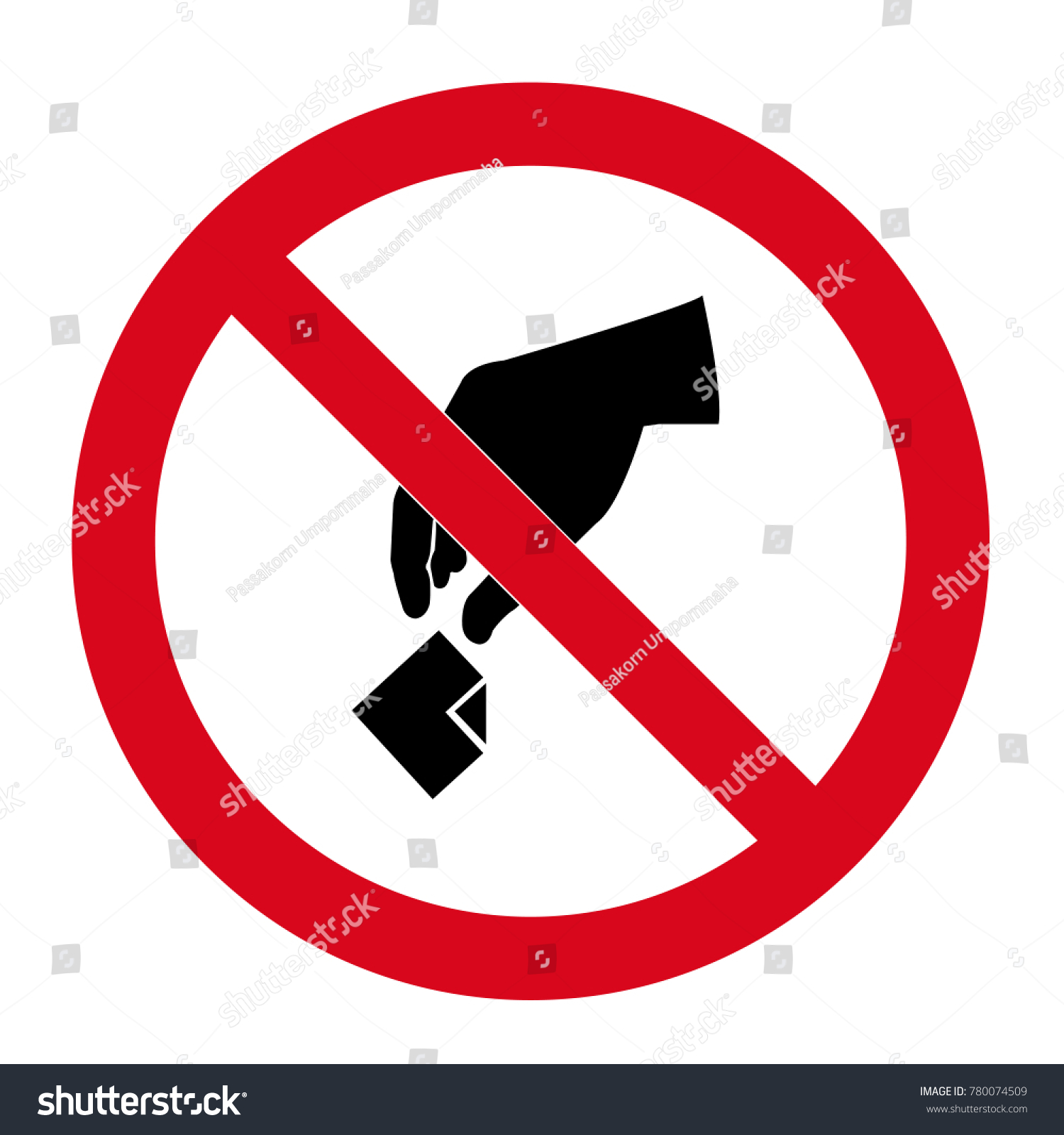 Do Not Litter Sign Stock Vector (Royalty Free) 780074509 | Shutterstock