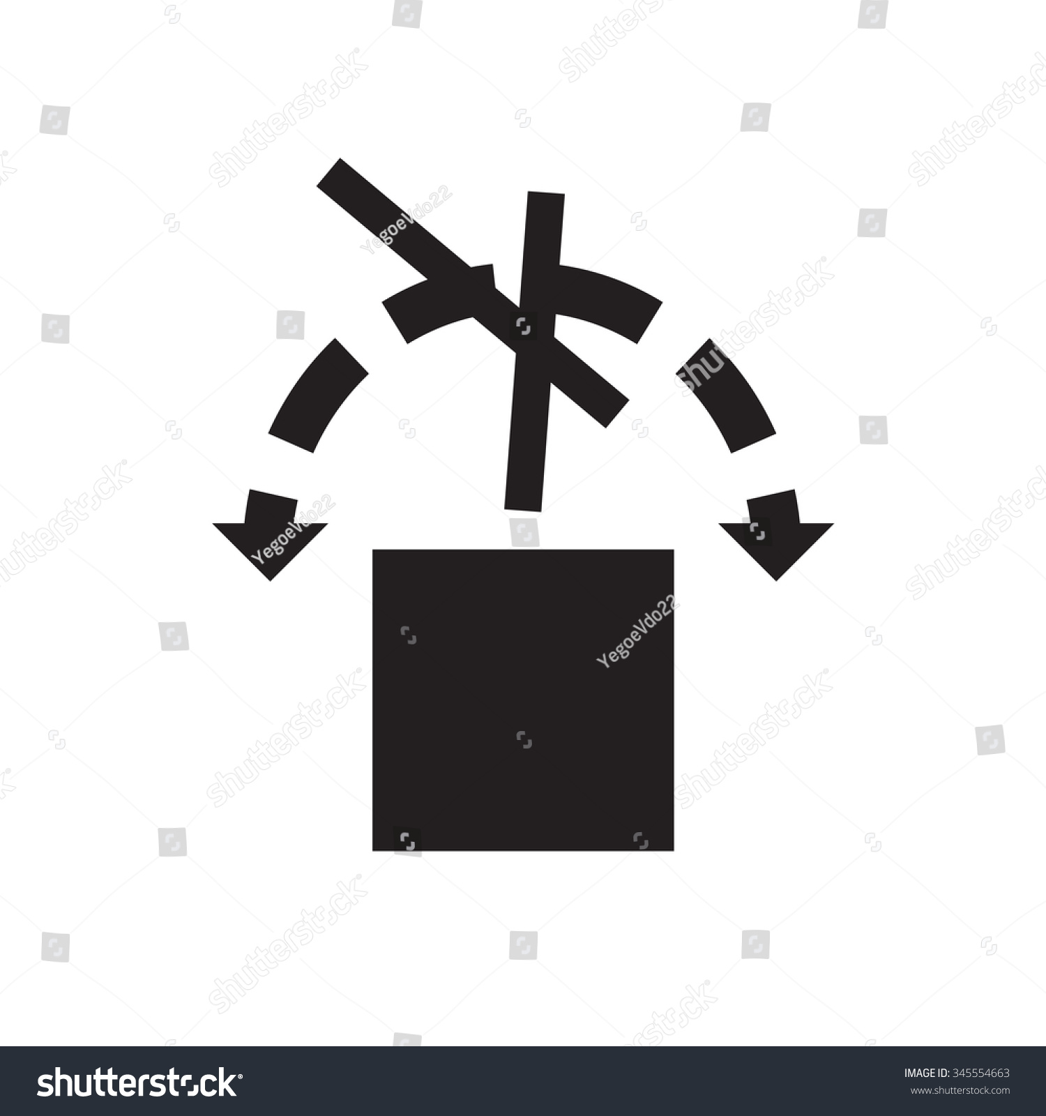 Do Not Roll Cargo Signs Stock Vector (Royalty Free) 345554663 ...