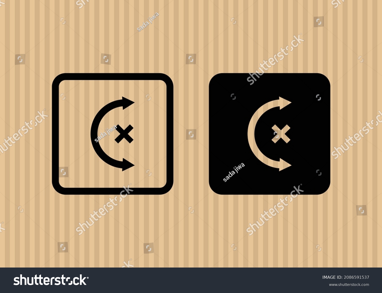Do Not Roll Simple Flat Icon Stock Vector (Royalty Free) 2086591537 ...