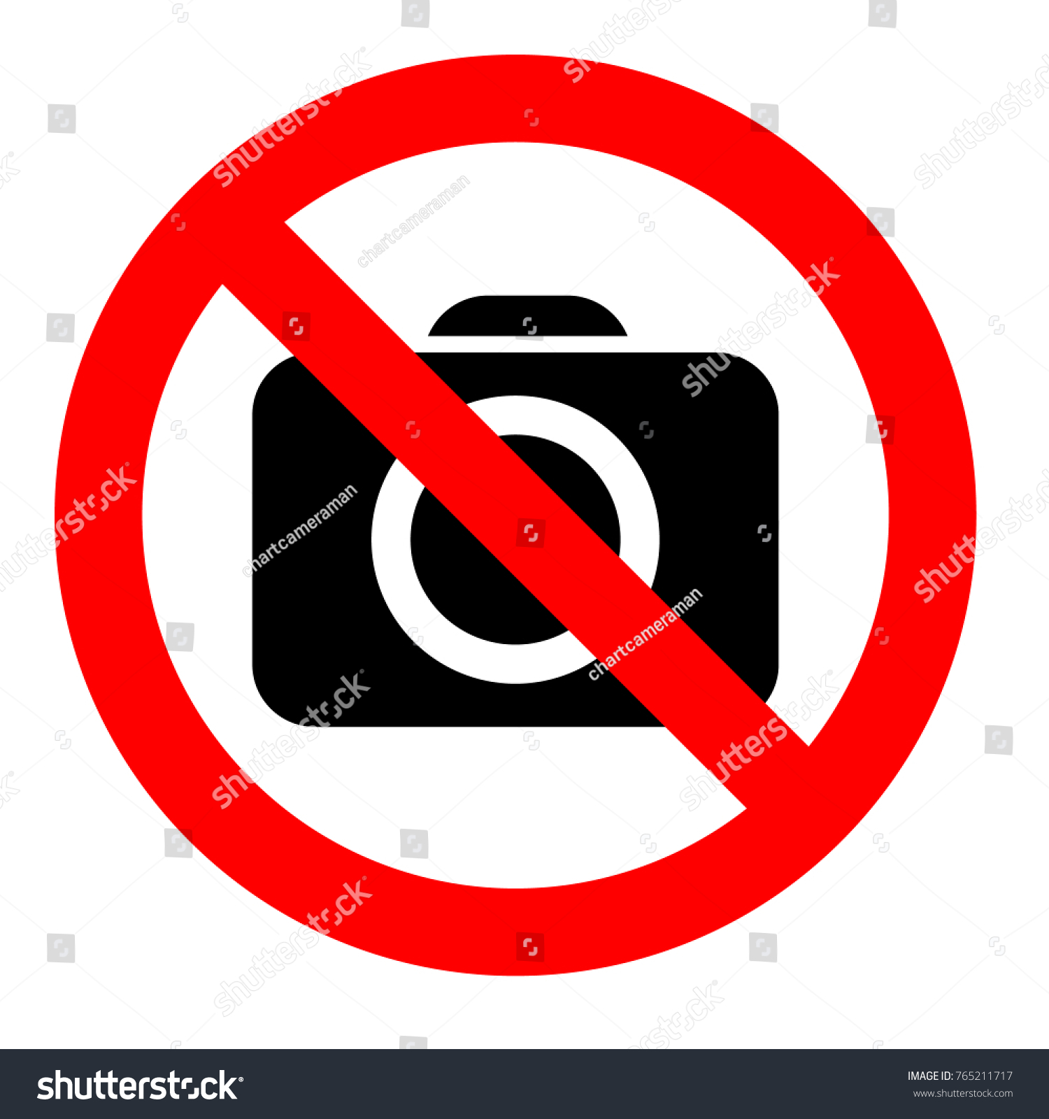 Do Not Shoot Sign Vector Symbol Stock Vector Royalty Free 765211717