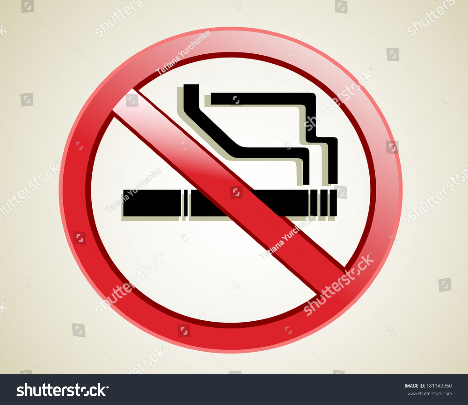 Do Not Smoke Sign Stock Vector (Royalty Free) 181149950 | Shutterstock