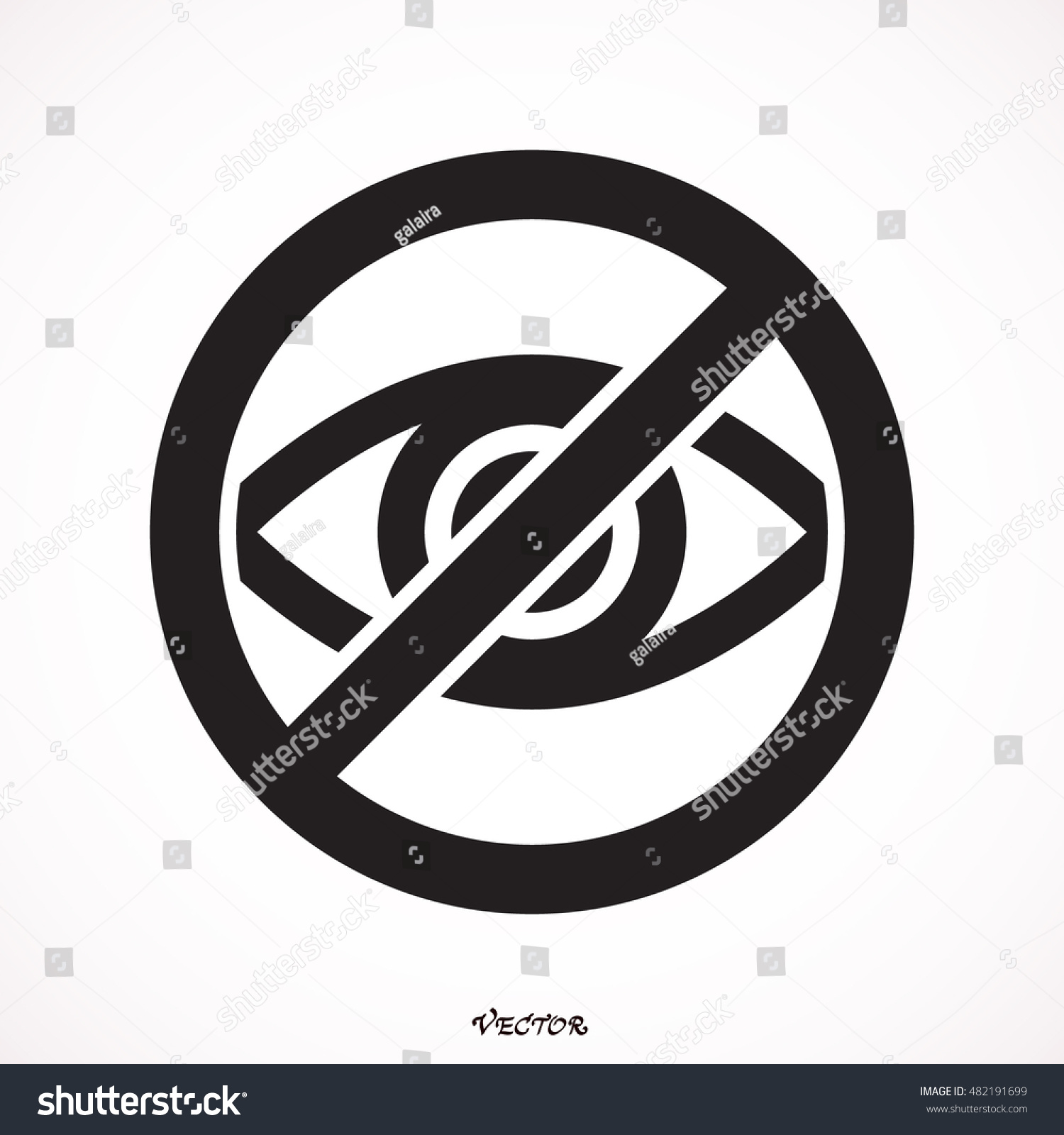 Do Not Spy Icon: vector de stock (libre de regalías) 482191699 ...