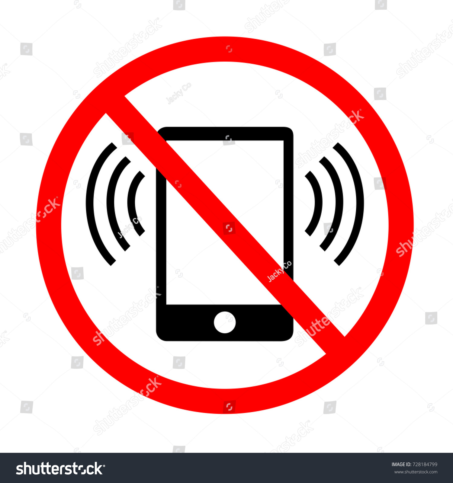 Do Not Use Phone Vector: เวกเตอร์สต็อก (ปลอดค่าลิขสิทธิ์) 728184799