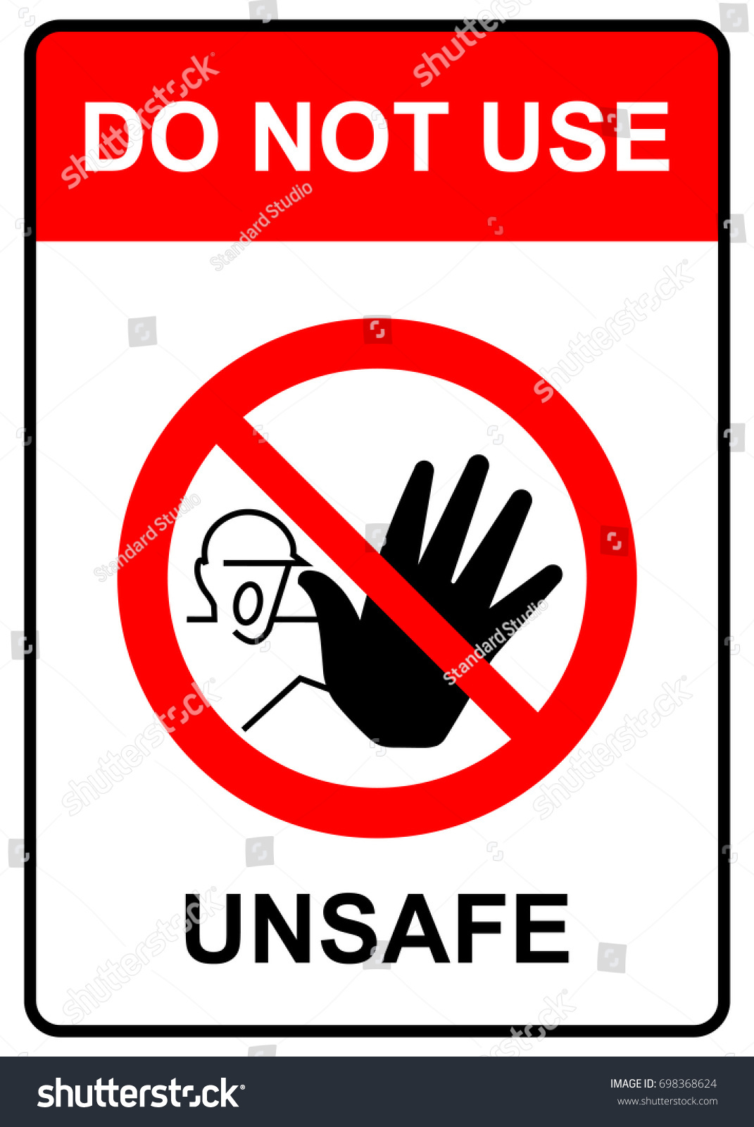 Do Not Use Unsafe Sign Vector: Vector có sẵn (miễn phí bản quyền ...