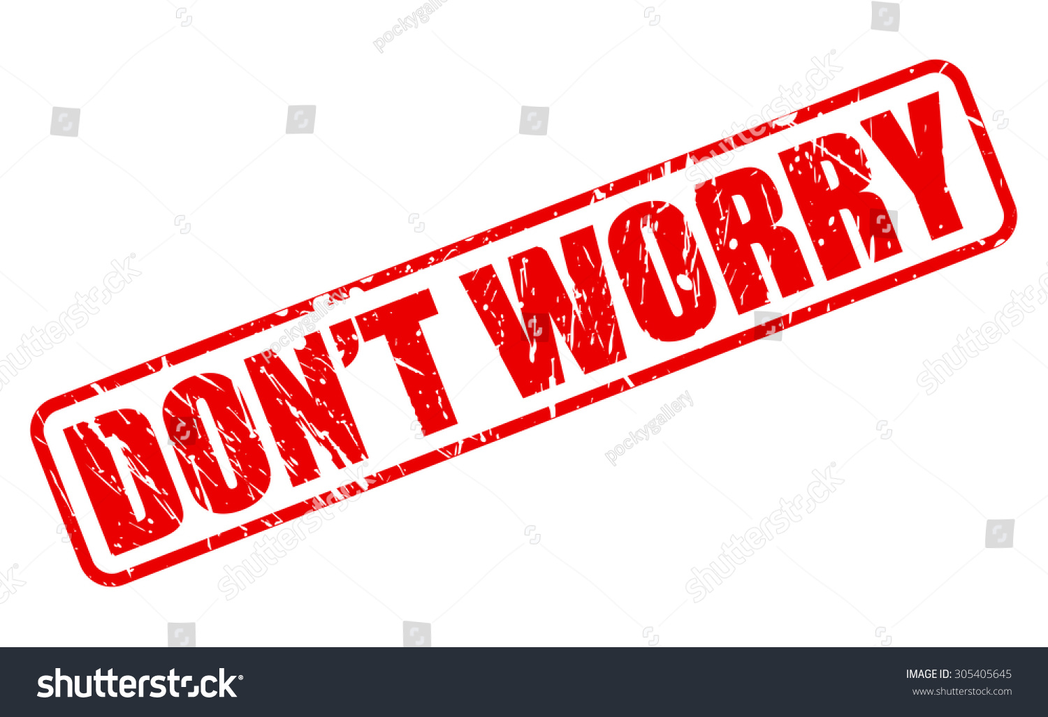 Do Not Worry Red Stamp Text Stock Vector (Royalty Free) 305405645