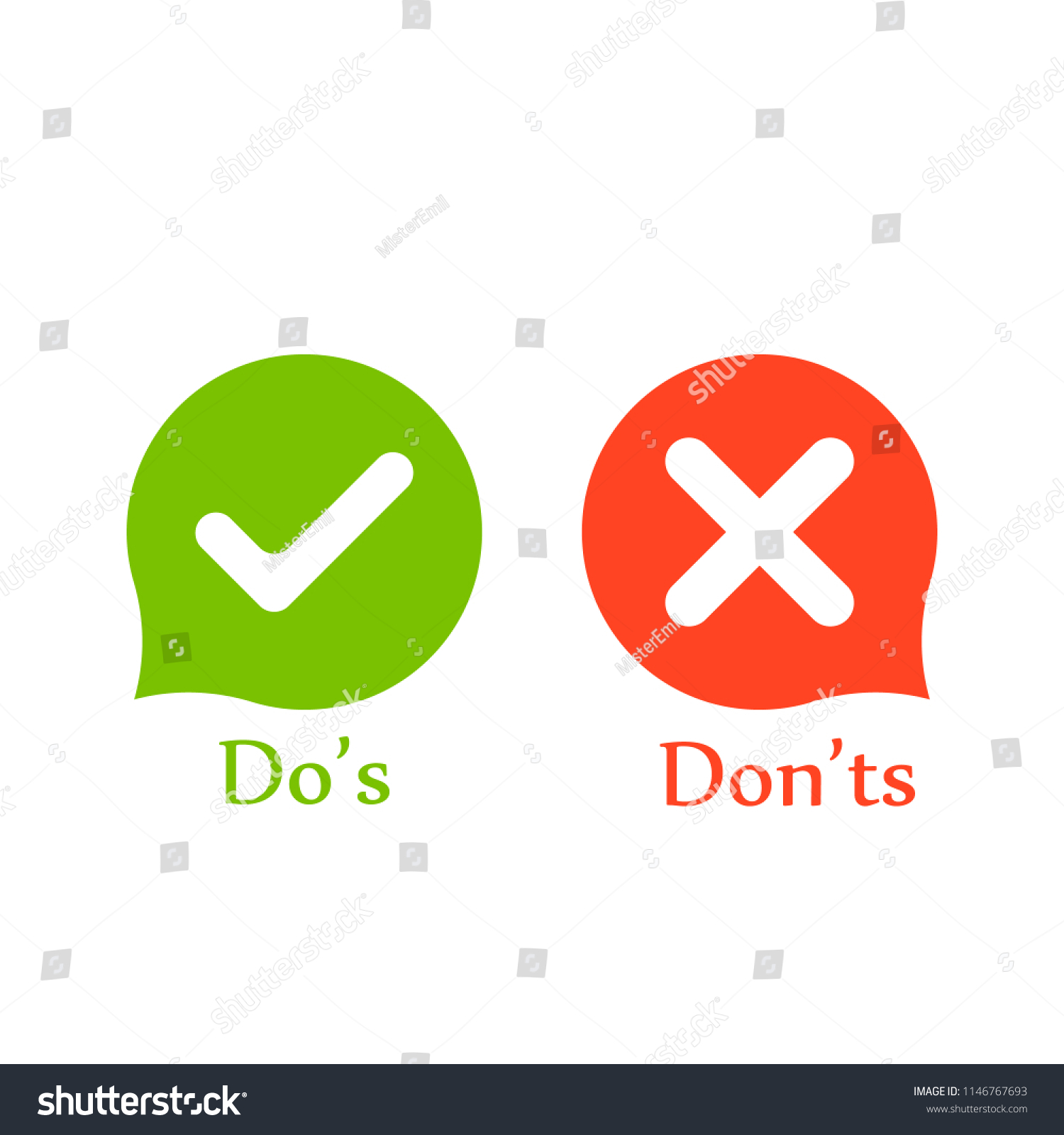 661 Do's dont's Images, Stock Photos & Vectors | Shutterstock