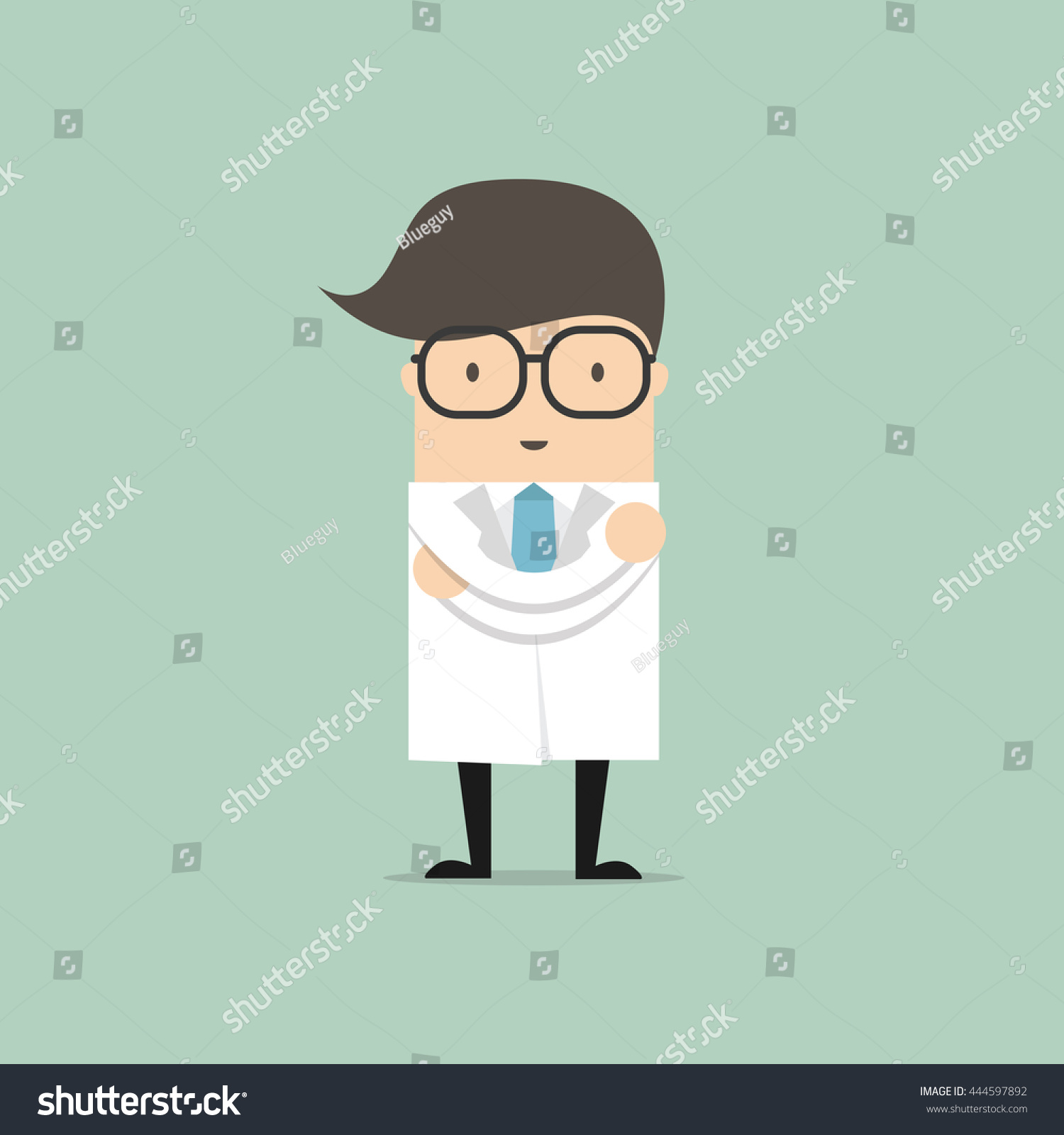 Doctor Cartoon Character Vector Stock Vector (Royalty Free) 444597892