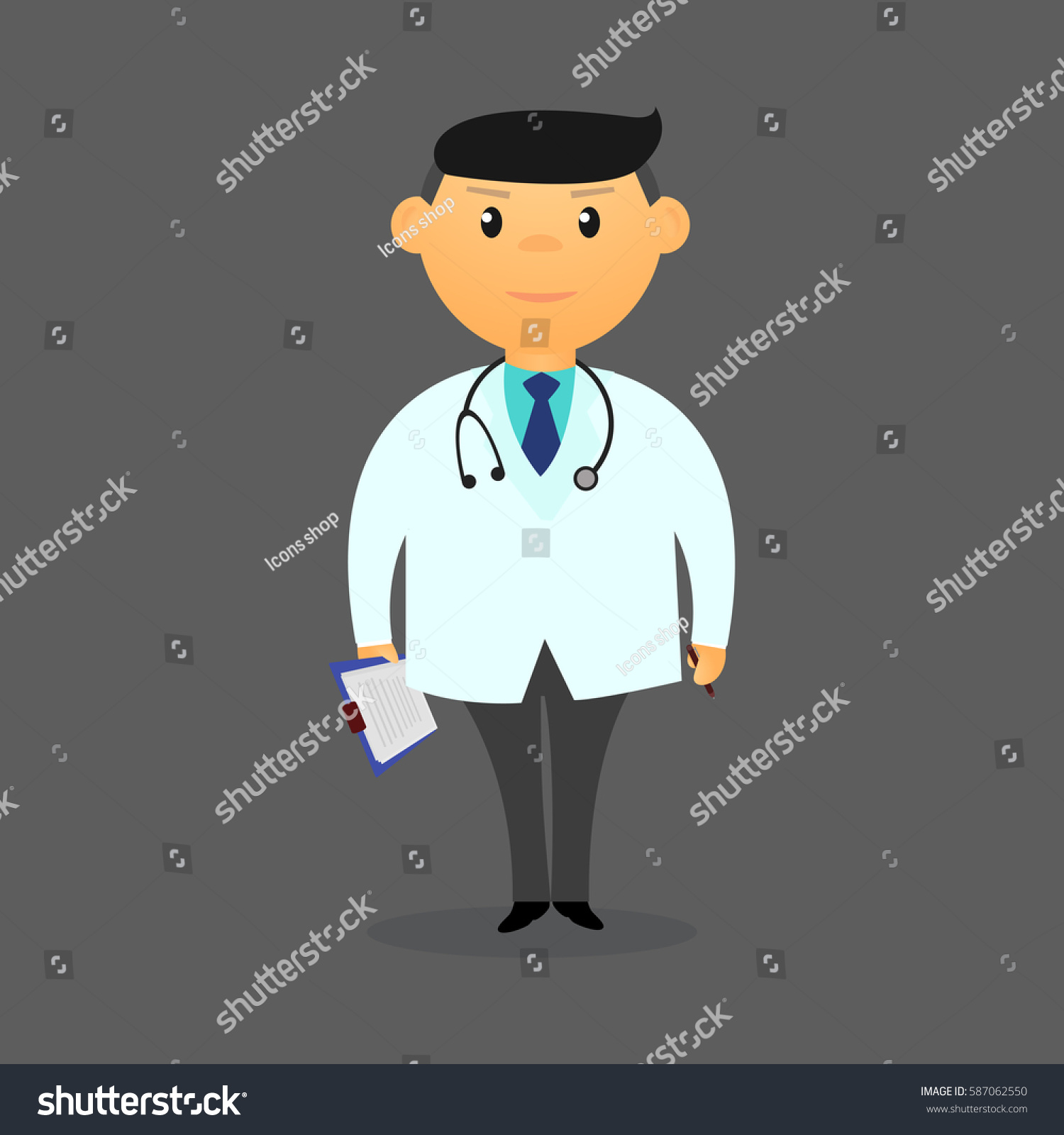 Doctor Cartoon Vector Illustrator Stock Vector (Royalty Free) 587062550