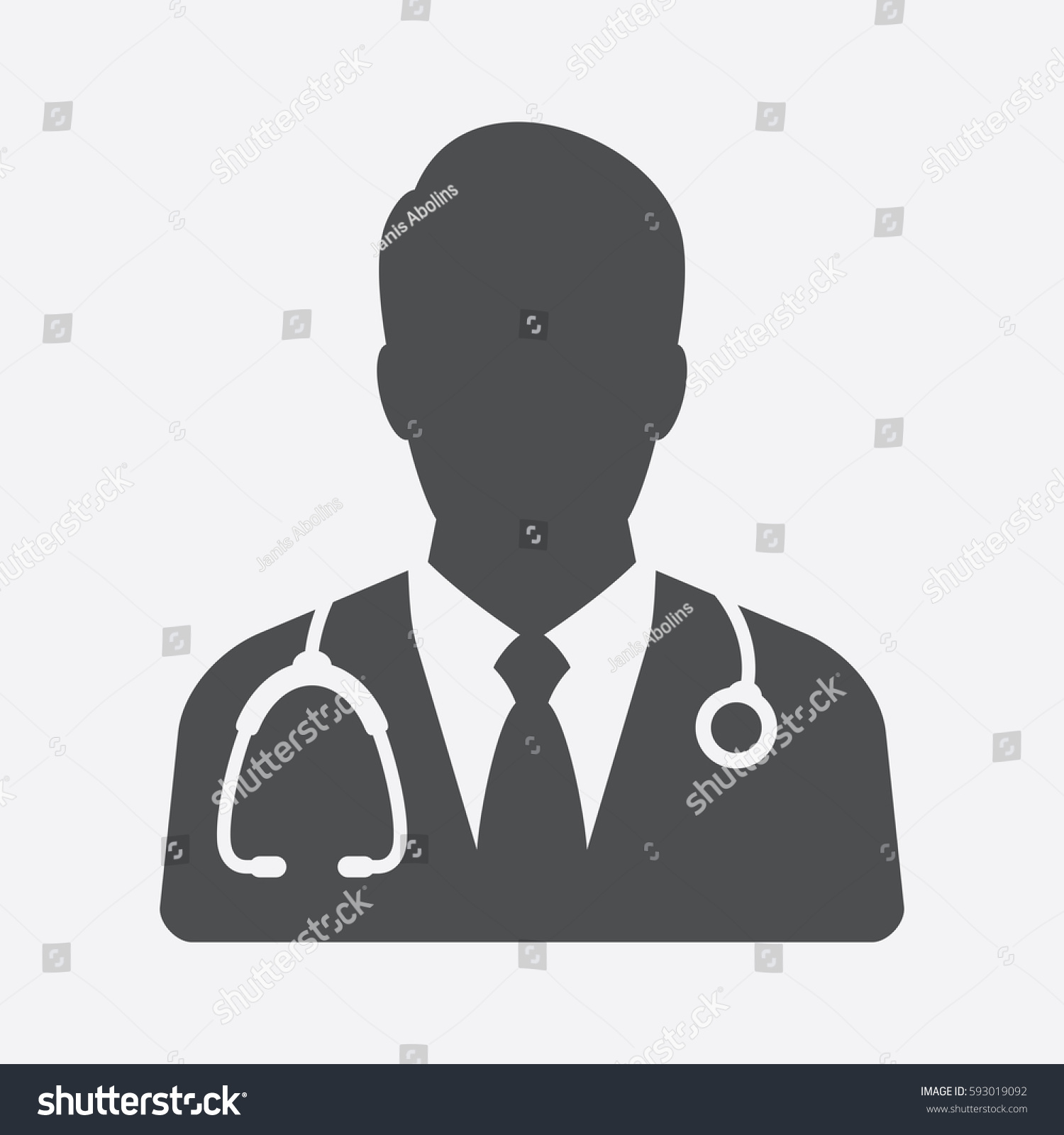 Doctor Icon Stock Vector (Royalty Free) 593019092 | Shutterstock