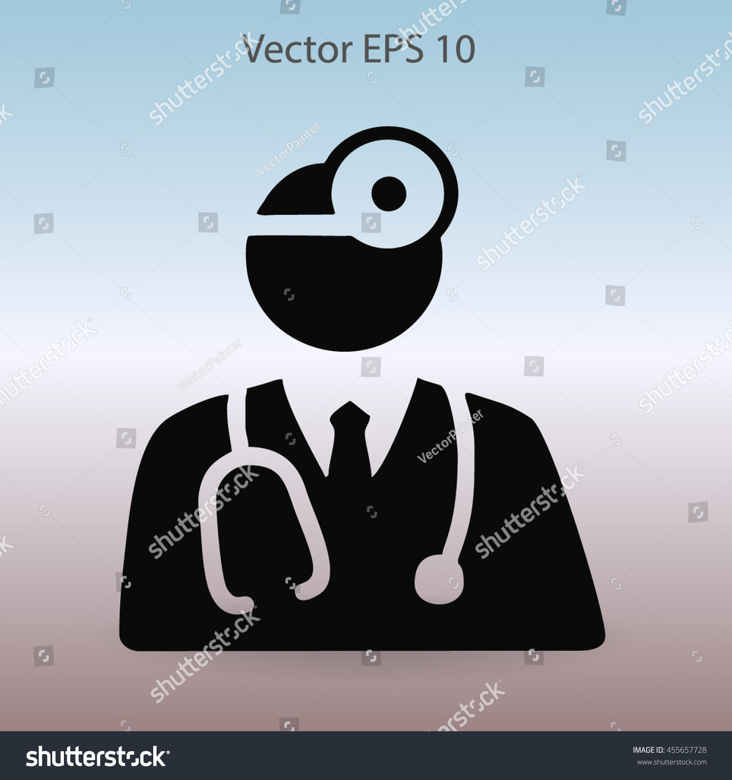 Doctor Vector Illustration Stock Vector (Royalty Free) 455657728 ...