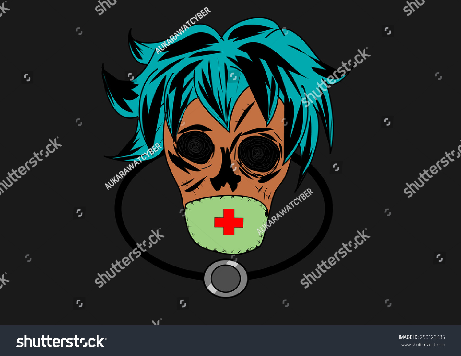 Doctor Zombie Vector Stock Vector (Royalty Free) 250123435 | Shutterstock