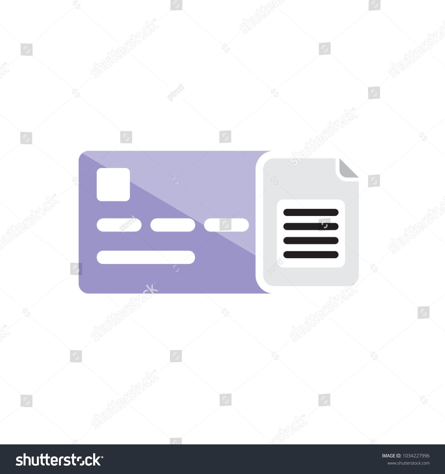 Document Card Logo Icon Design Stock Vector (Royalty Free) 1034227996 ...