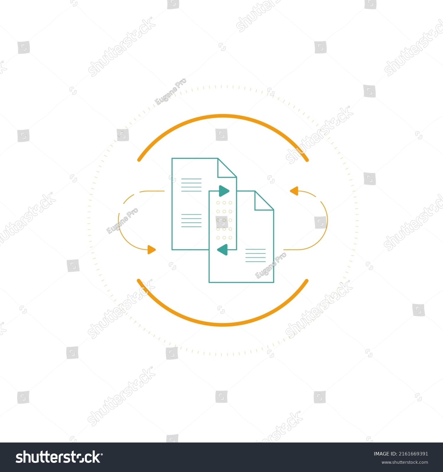 Document Exchange Icon Data Exchange Cloud Stock Vector (Royalty Free ...