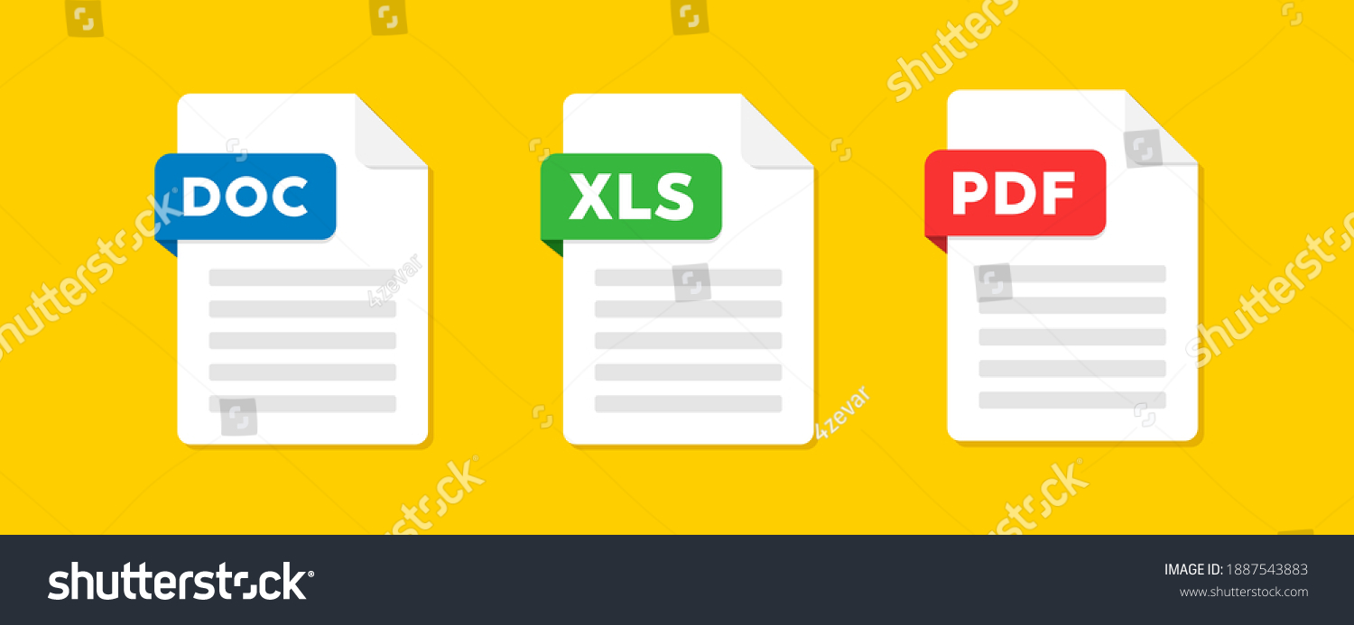 1,629 Pdf excel icons Images, Stock Photos & Vectors | Shutterstock