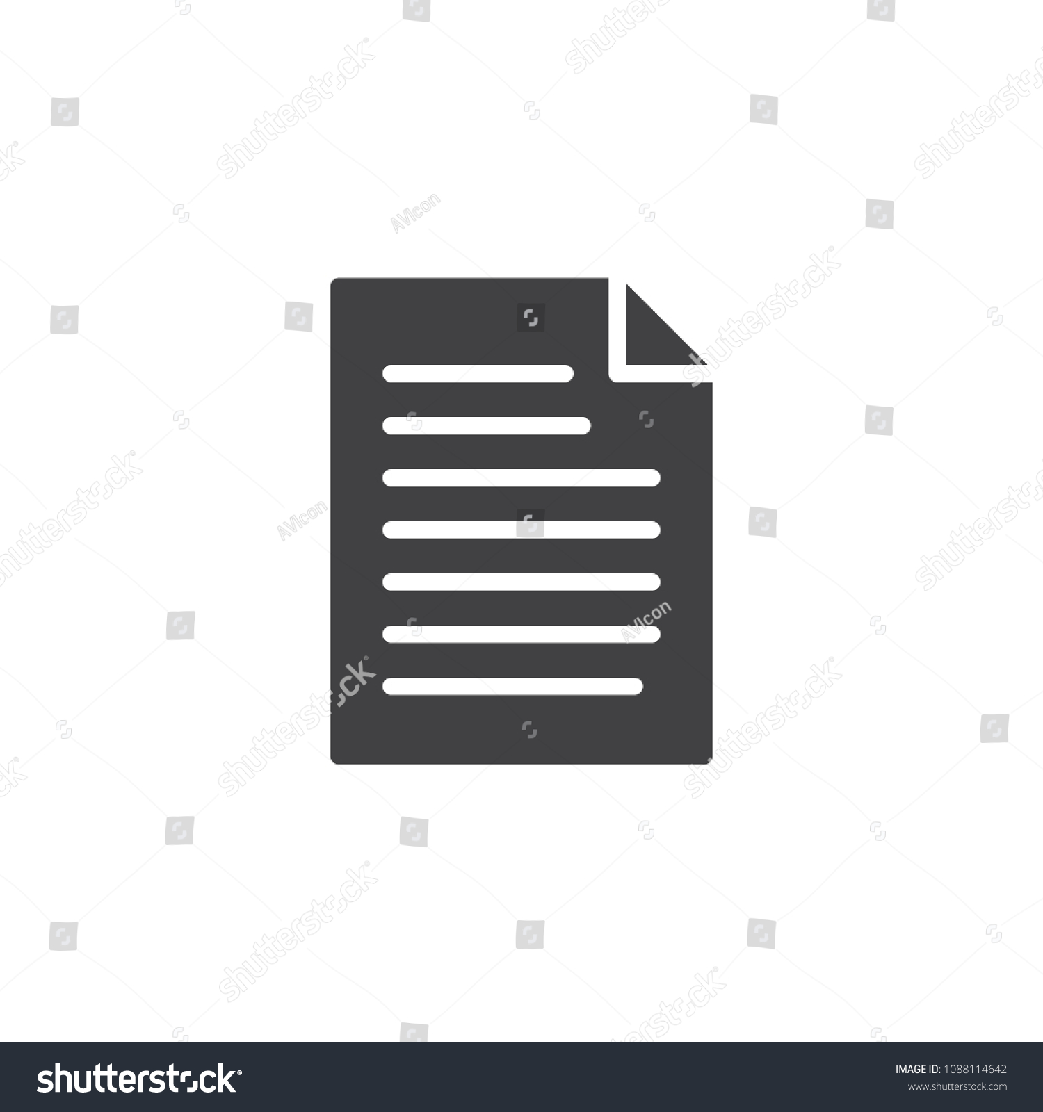 Document File Vector Icon Filled Flat Stock Vector (Royalty Free ...