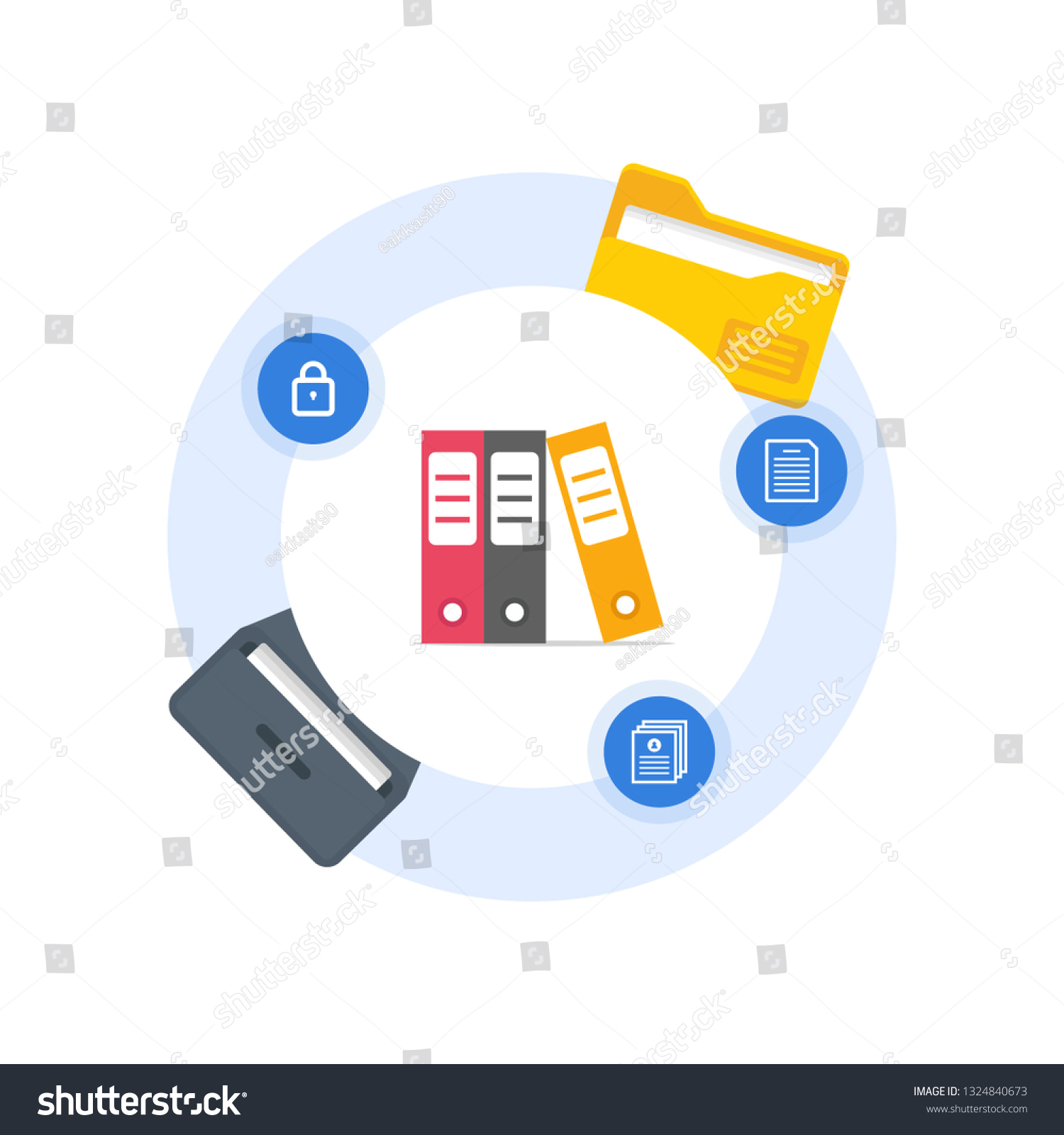 Document Files Filing Cabinets Stock Vector (Royalty Free) 1324840673 ...