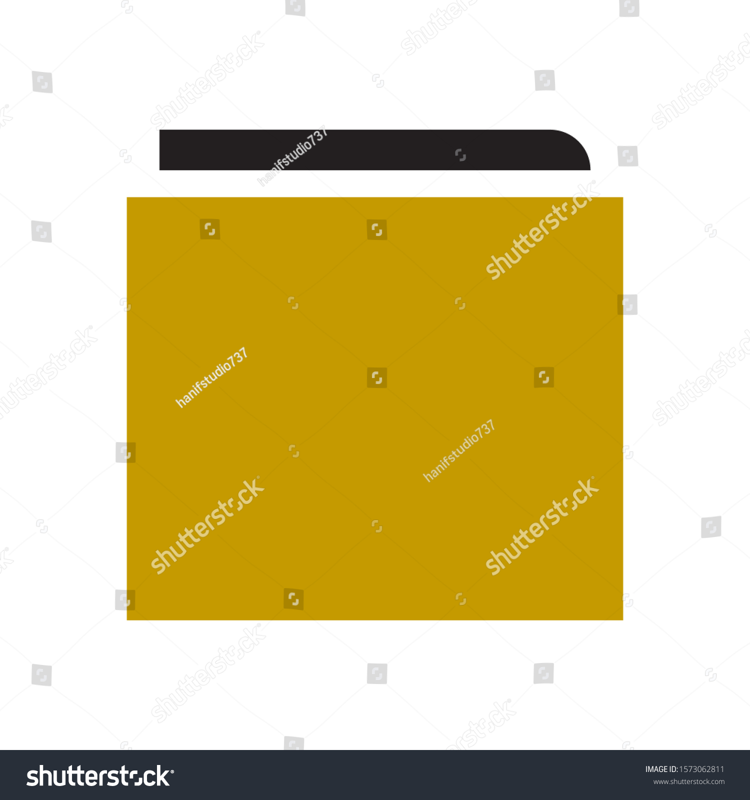 Document Folder Icon Isolated Accounting Binder: vector de stock (libre ...