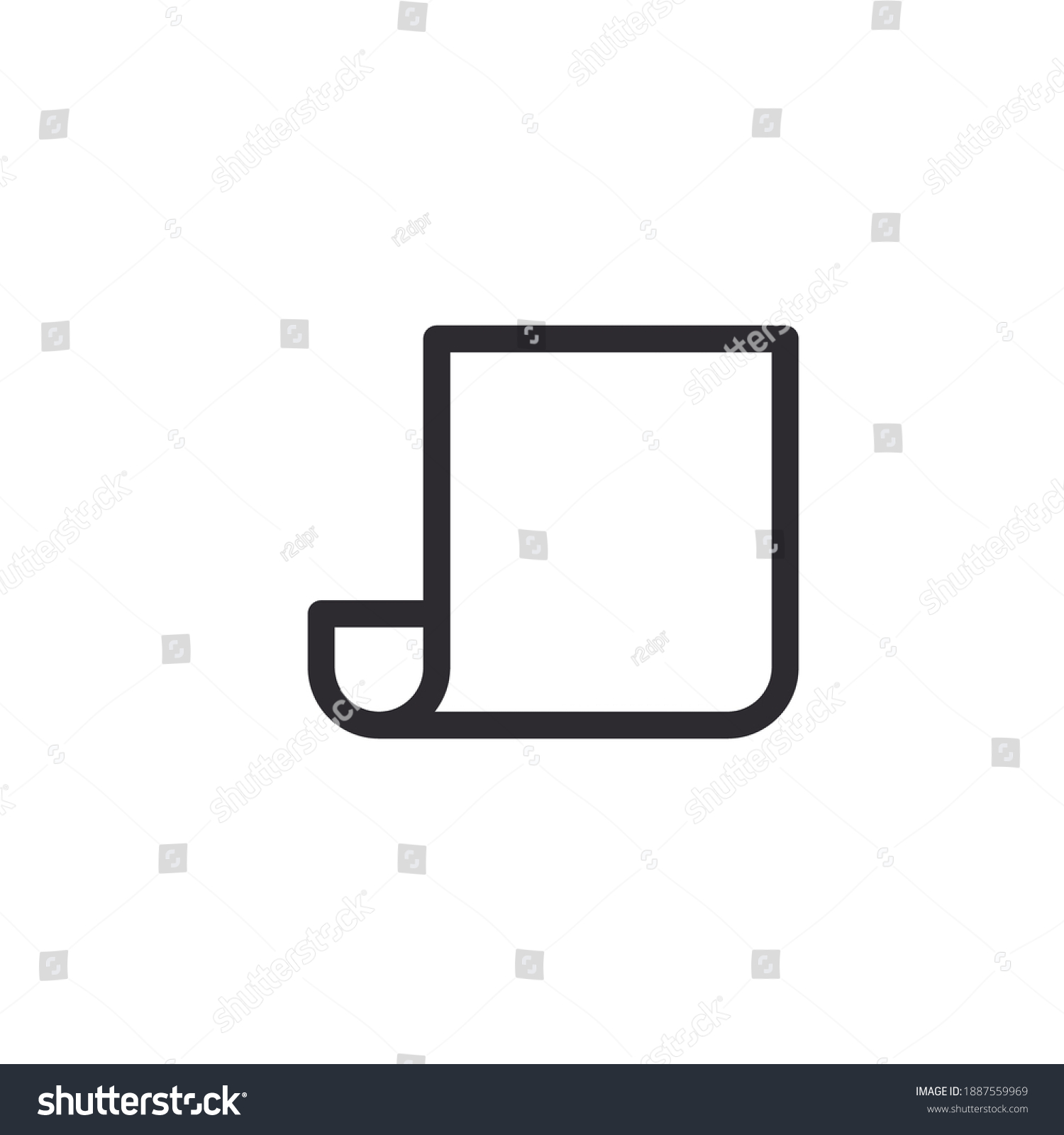 Document Icon Paper Icon Prepare Document Stock Vector (Royalty Free ...