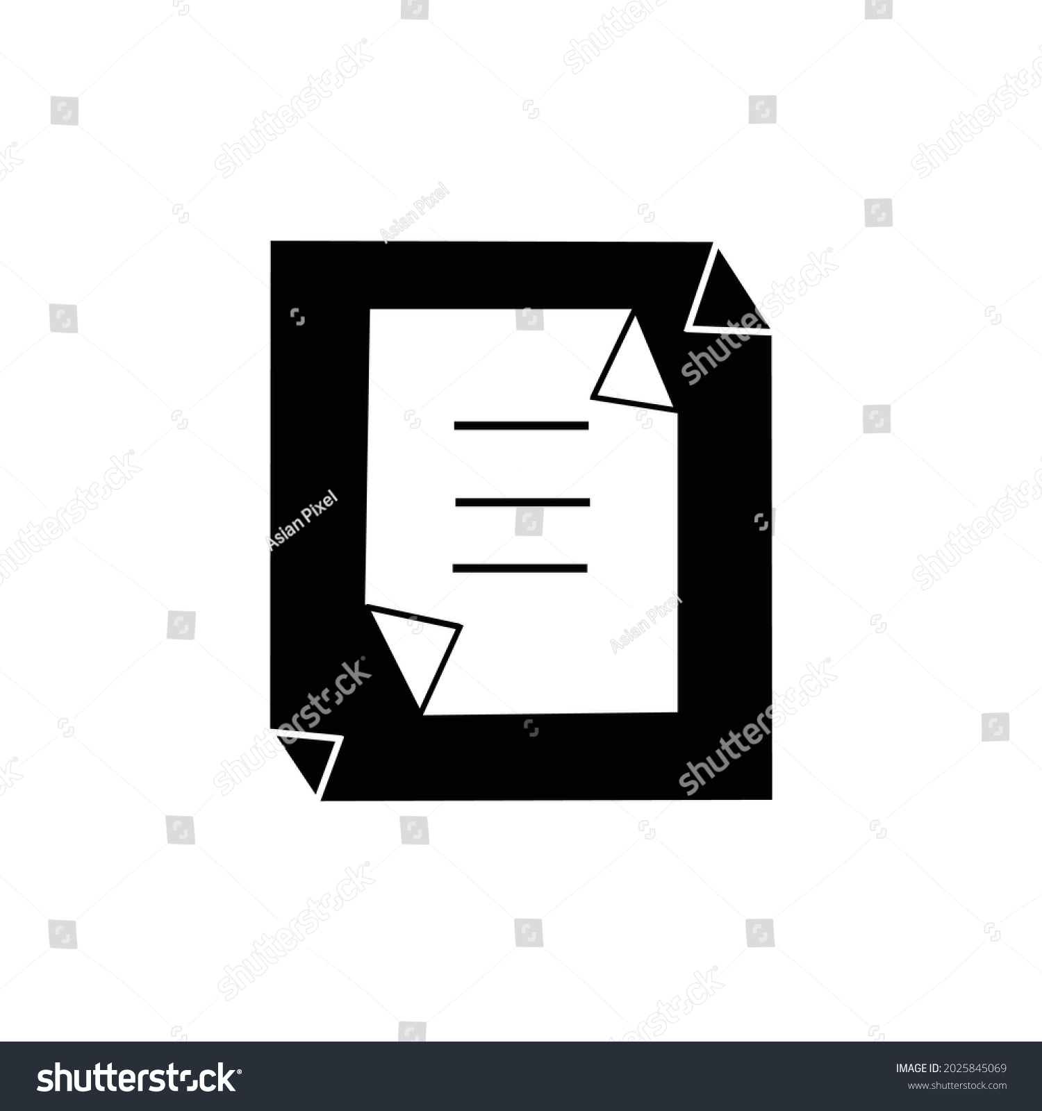 Document Iconsymbol Contract File Vector Illustration Stock Vector ...