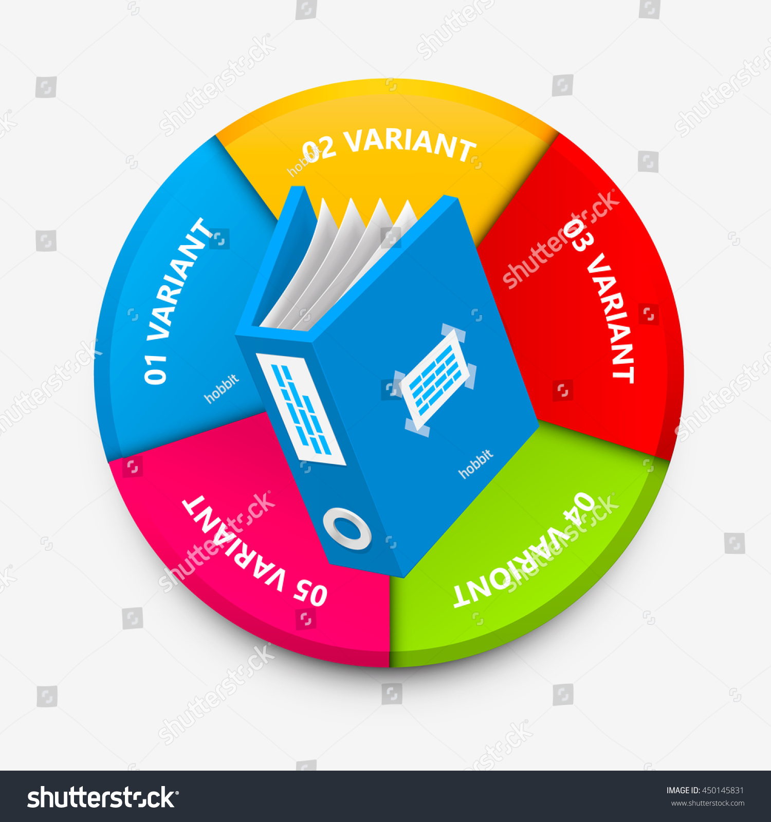 Document Info Numbers Color Arrow File Stock Vector (Royalty Free ...