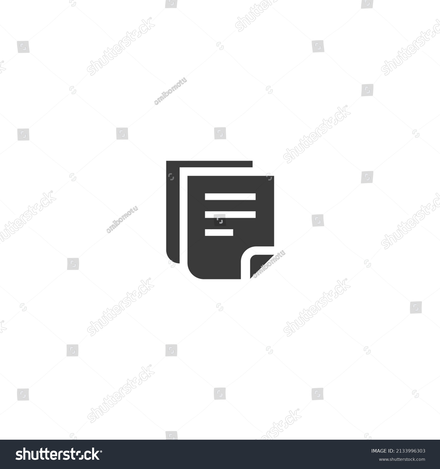 Document Summary Icon Black White Vector Stock Vector (Royalty Free ...