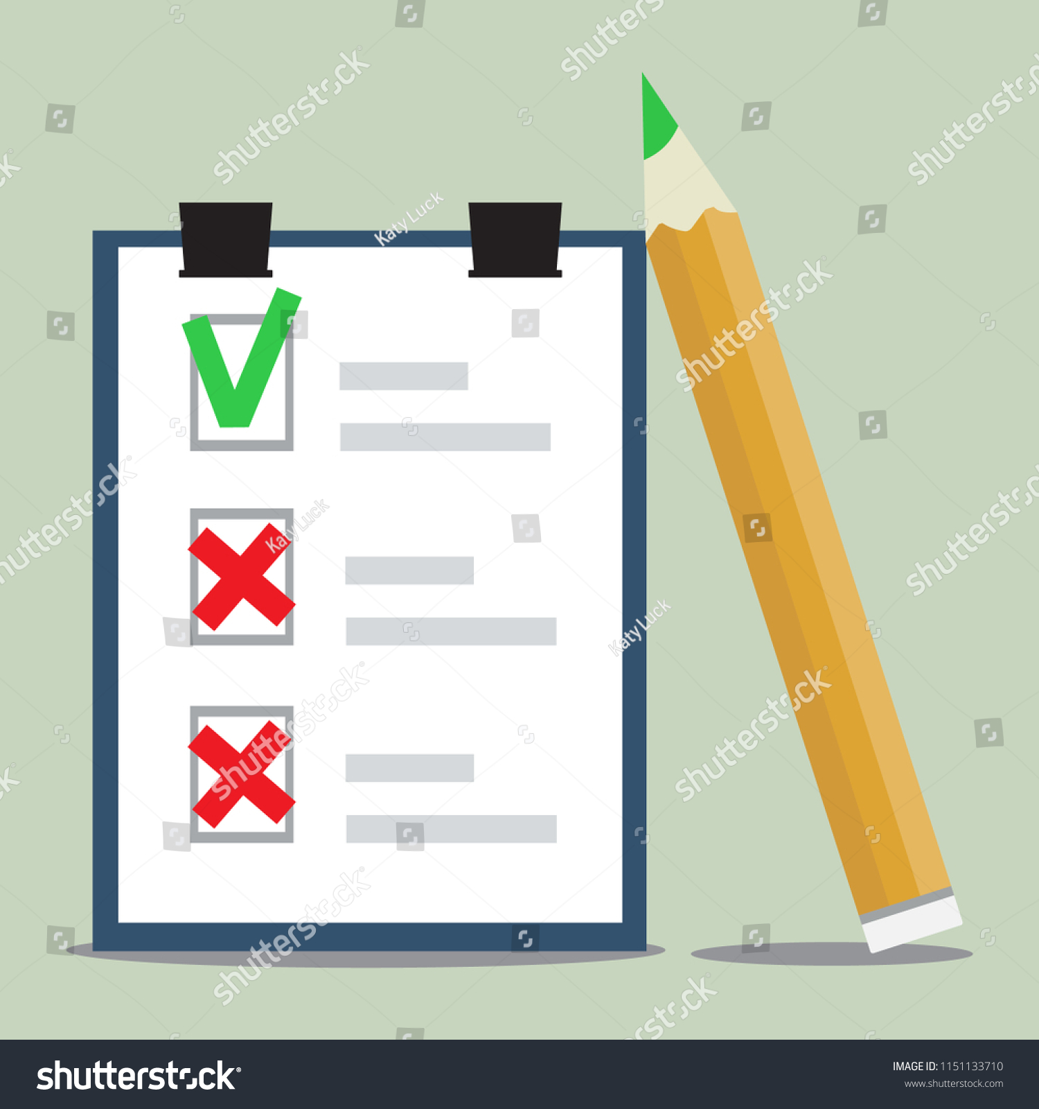 Document Checkmarks Pencil Checklist Survey Completed Stock Vector ... Document Checkmarks Pencil Checklist Survey Completed Stock Vector ...