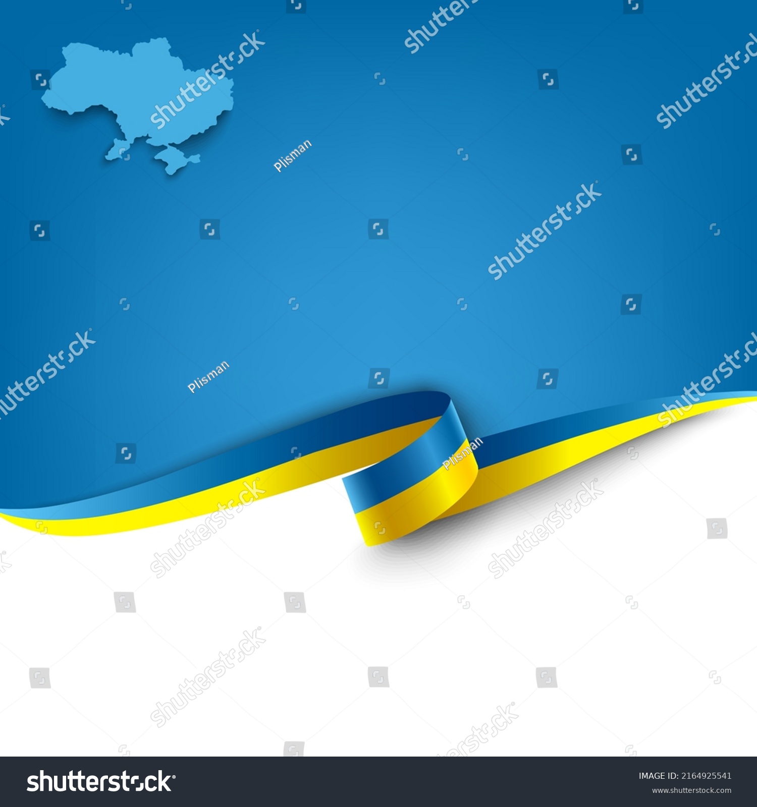 Document Ribbon Map Ukraine Template Stock Vector (Royalty Free ...