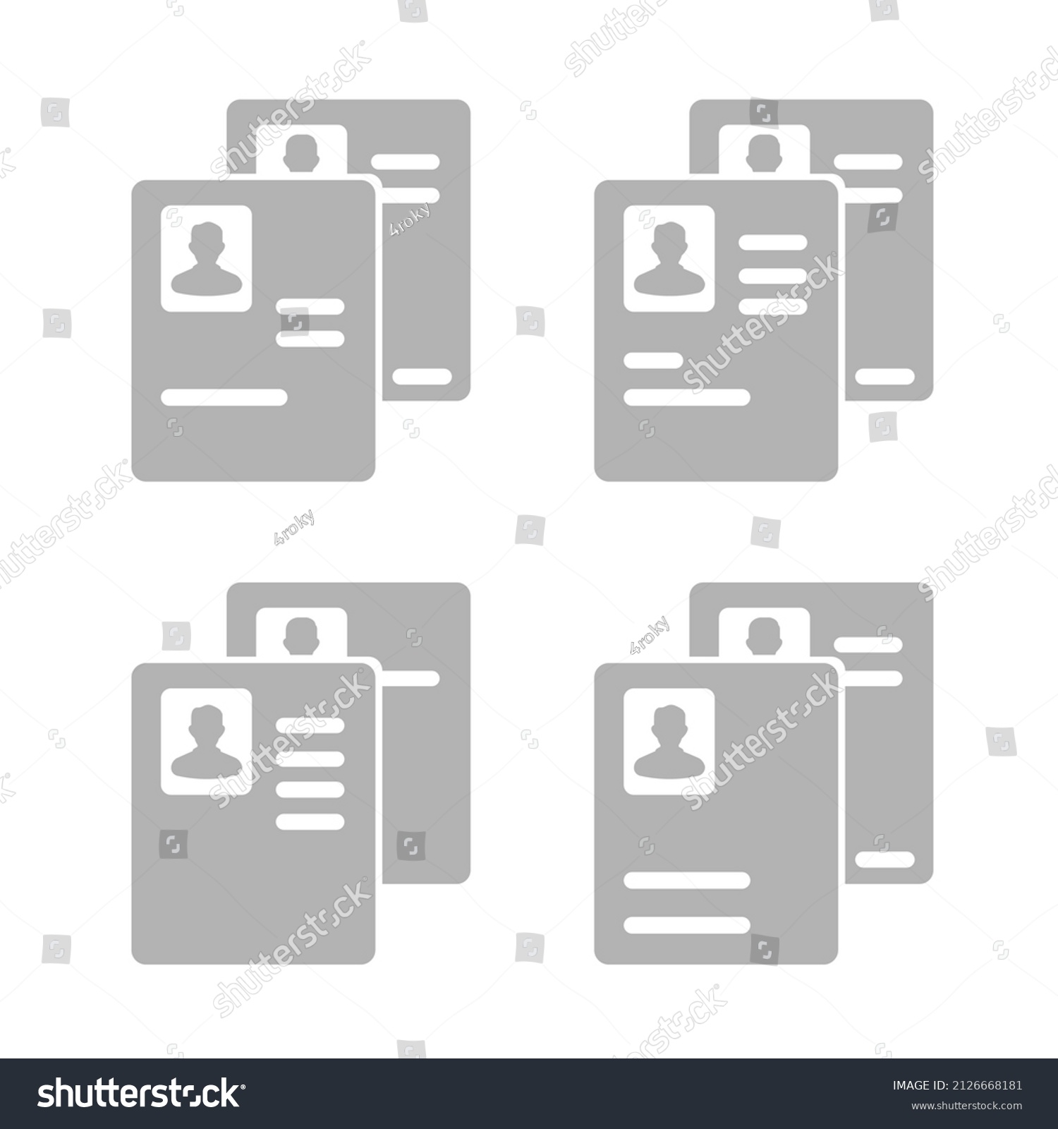 Documents Icon On White Background Vector Stock Vector (Royalty Free ...