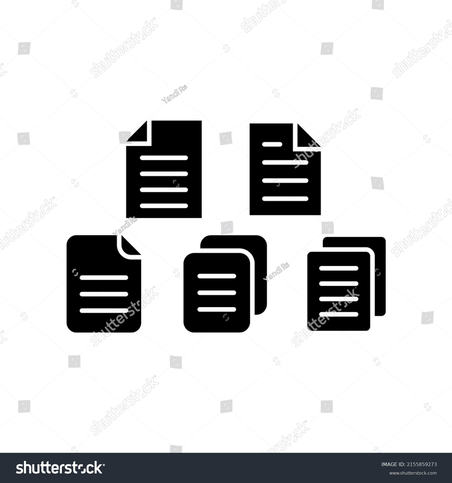 Documents Icon Set Vector Symbol Design Stock Vector (Royalty Free ...