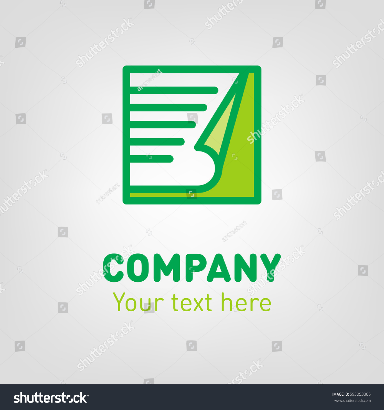 Documents Vector Logo Stock Vector (Royalty Free) 593053385 | Shutterstock