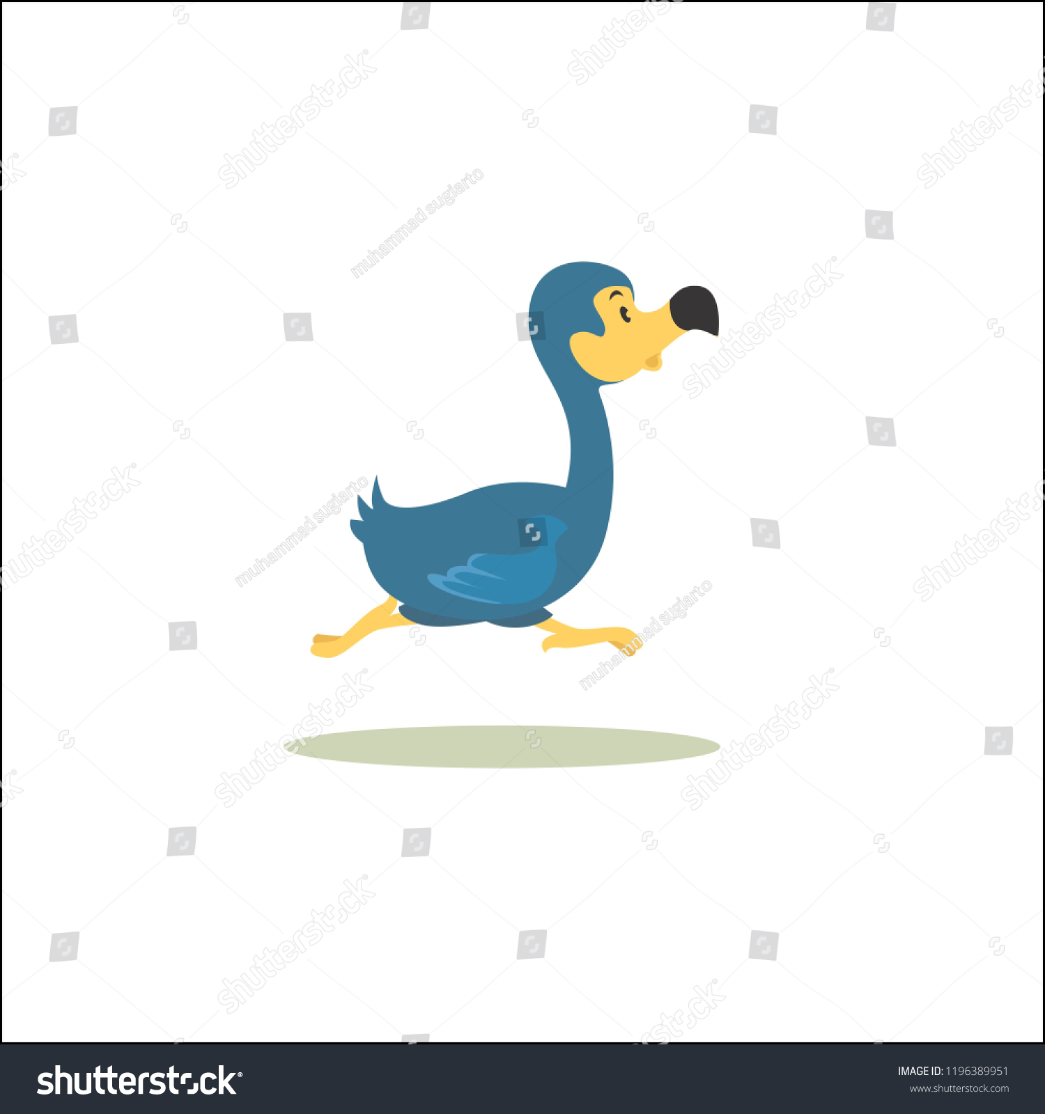 Dodo Cartoon Design Stock Vector (Royalty Free) 1196389951