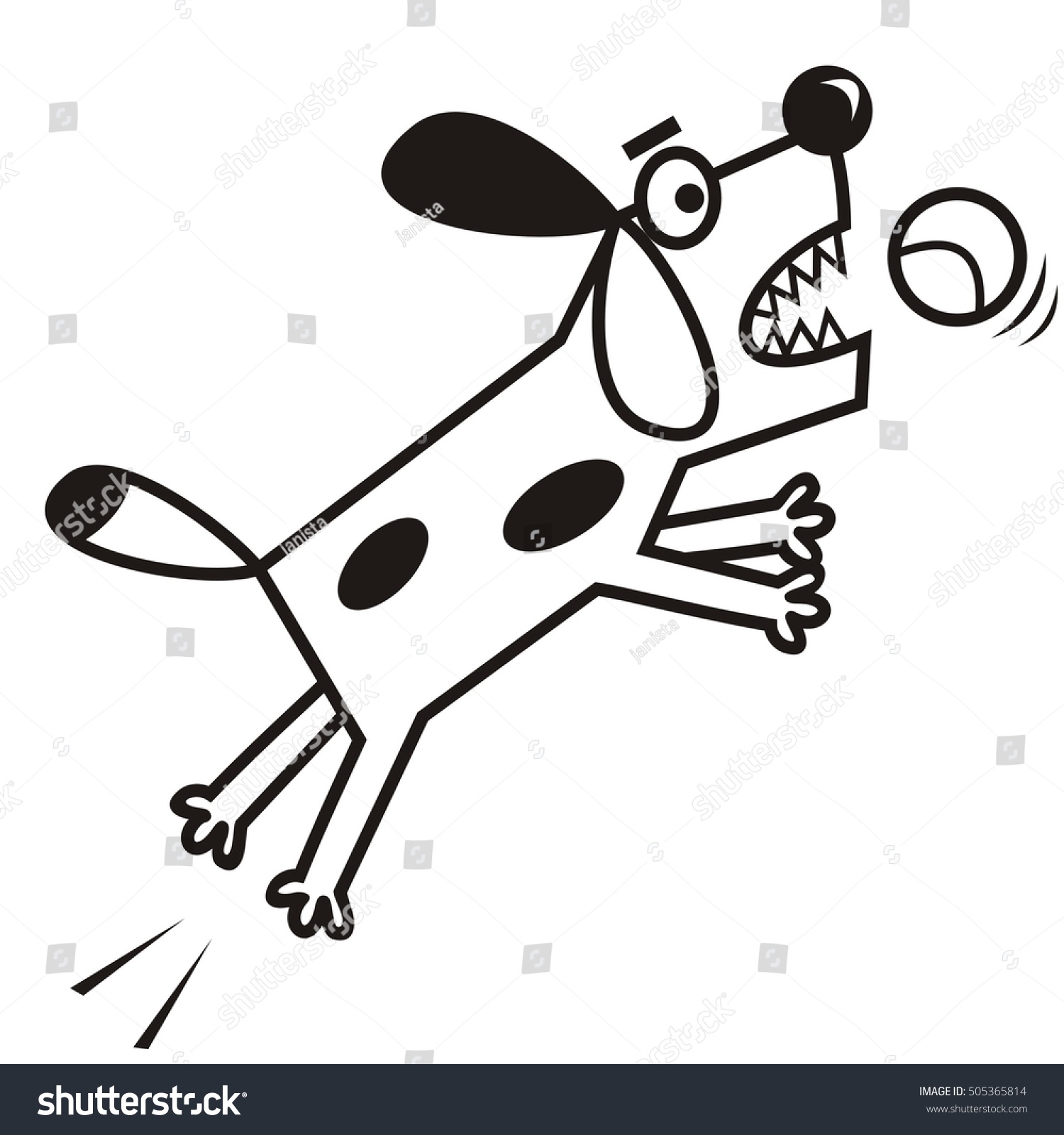 Dog Ball Vector Icon Stock Vector (Royalty Free) 505365814