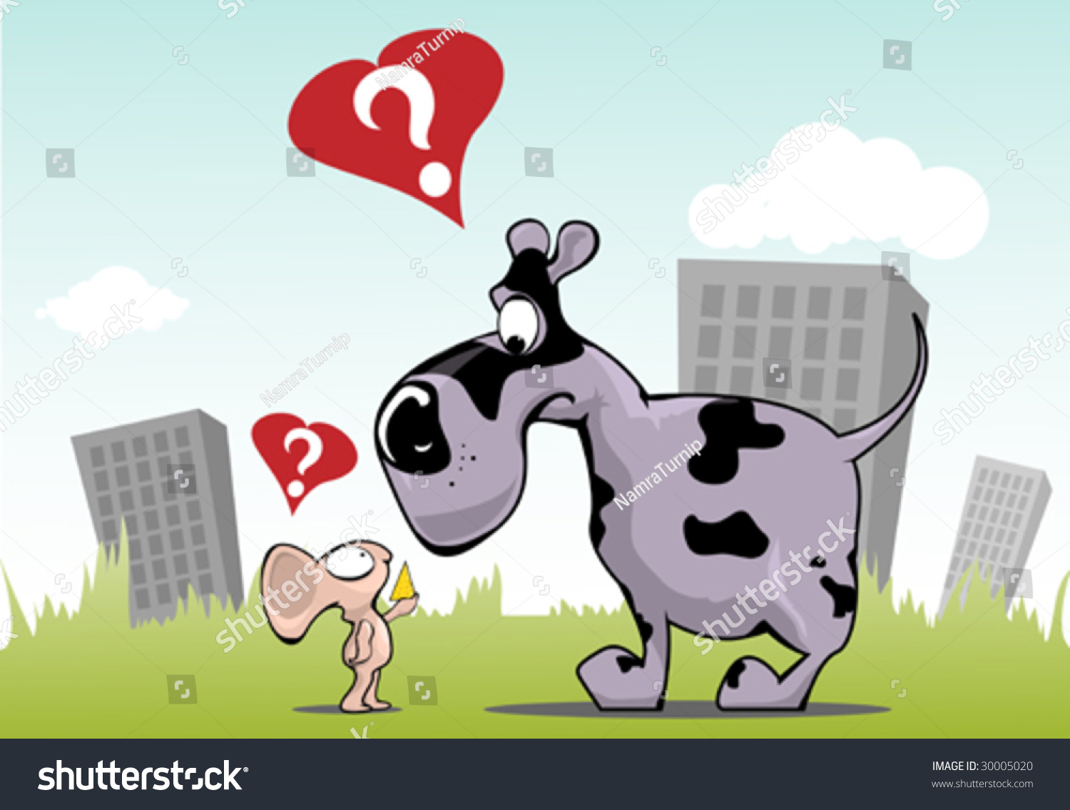 Dog Mouse Stock Vector (Royalty Free) 30005020 | Shutterstock