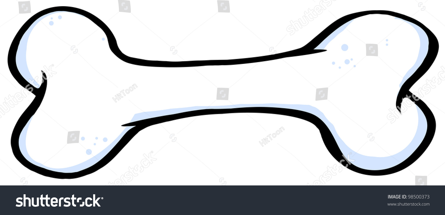 Dog Bone Vector Illustration Stock Vector (Royalty Free) 98500373 ...
