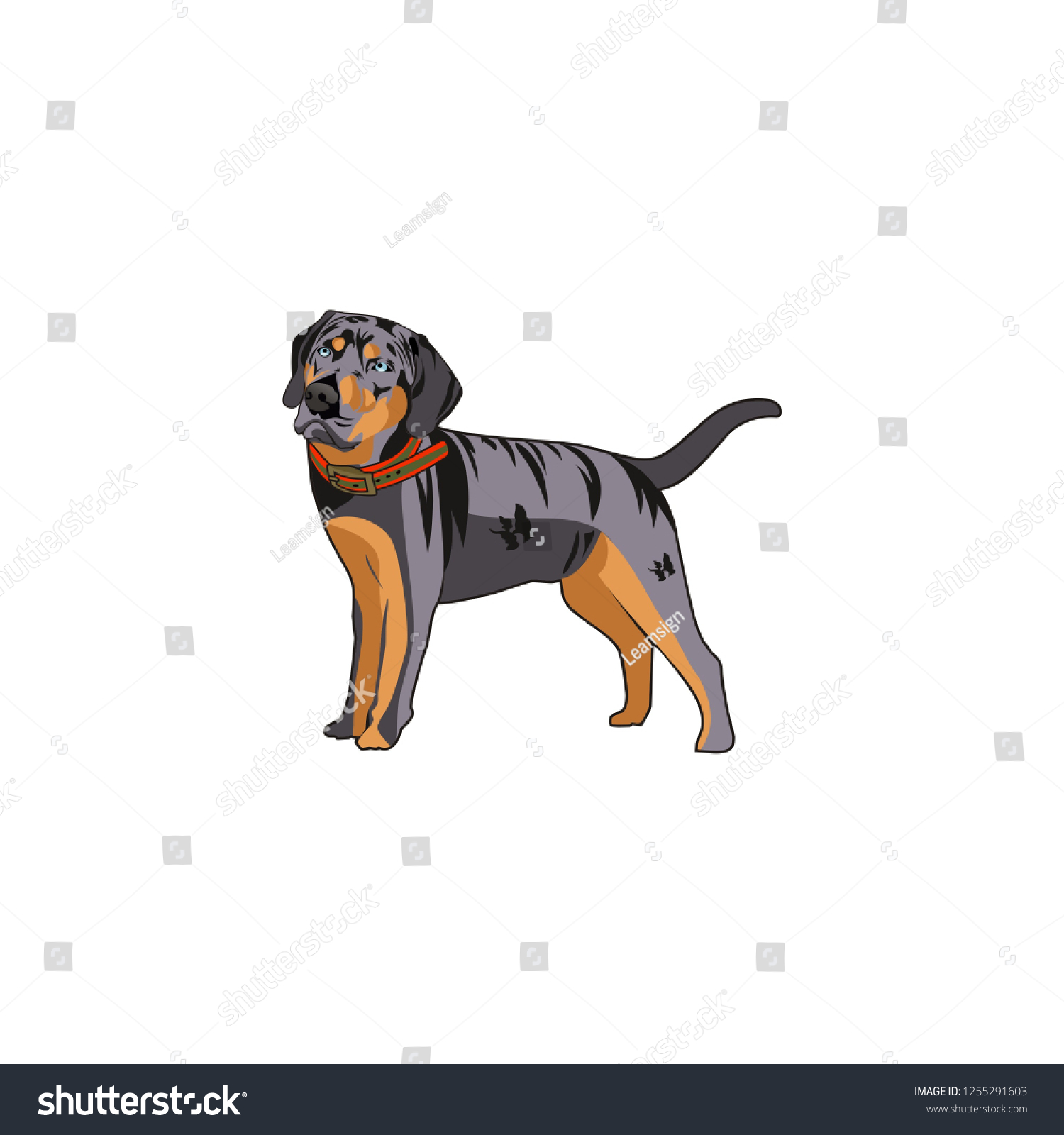 Dog Cartoon Character Design Vector Eps: vector de stock (libre de ...