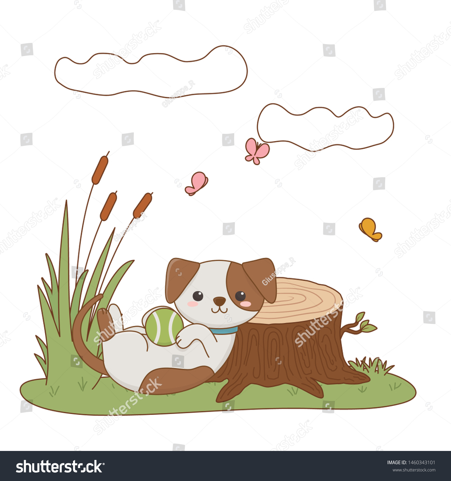 Dog Cartoon Design Vector Illustrator Stock Vector (Royalty Free ...
