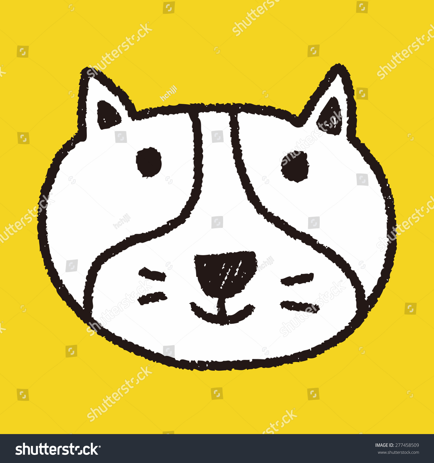 Dog Doodle Drawing Stock Vector (Royalty Free) 277458509