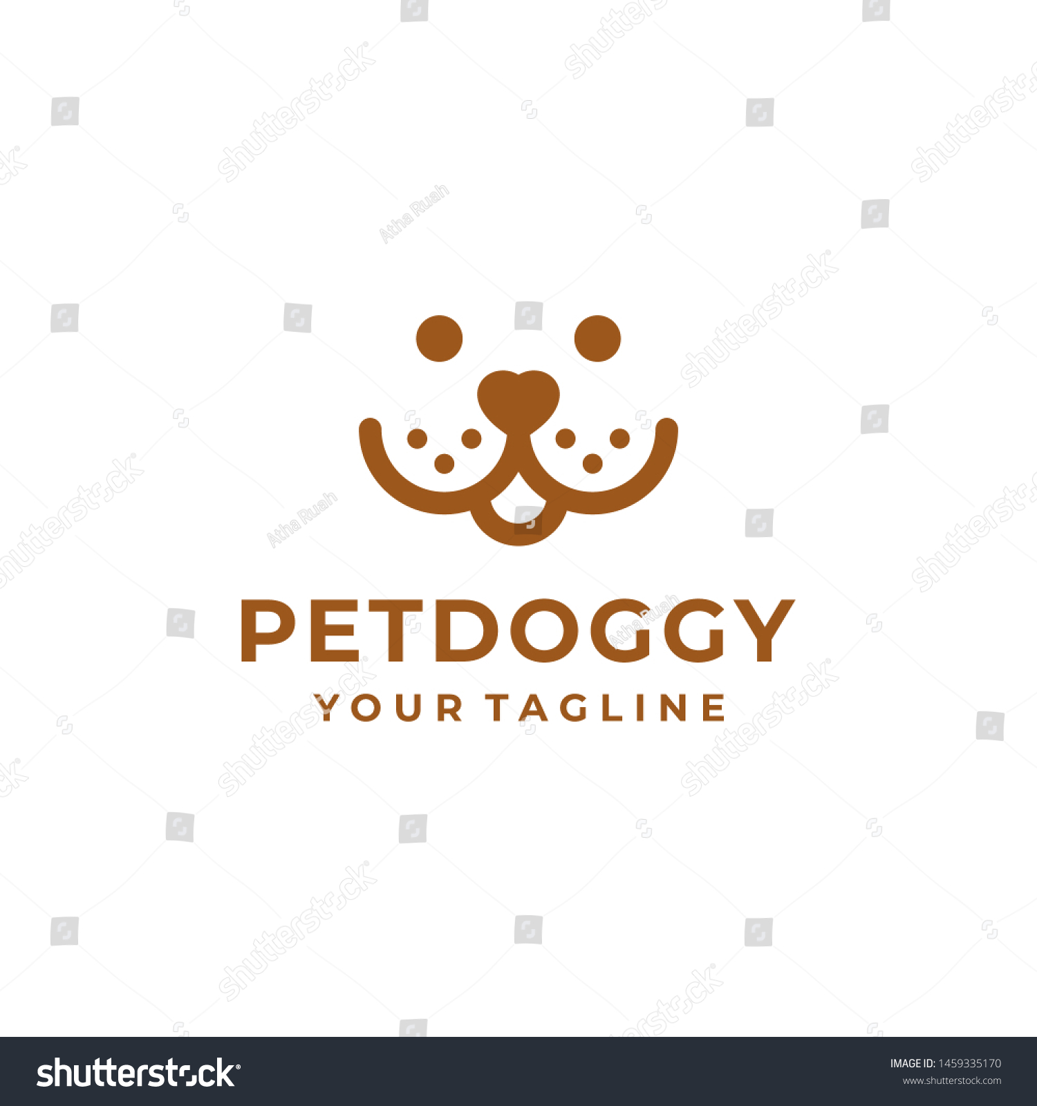 Dog Logo Icon Design Vector Stock Vector (Royalty Free) 1459335170 ...