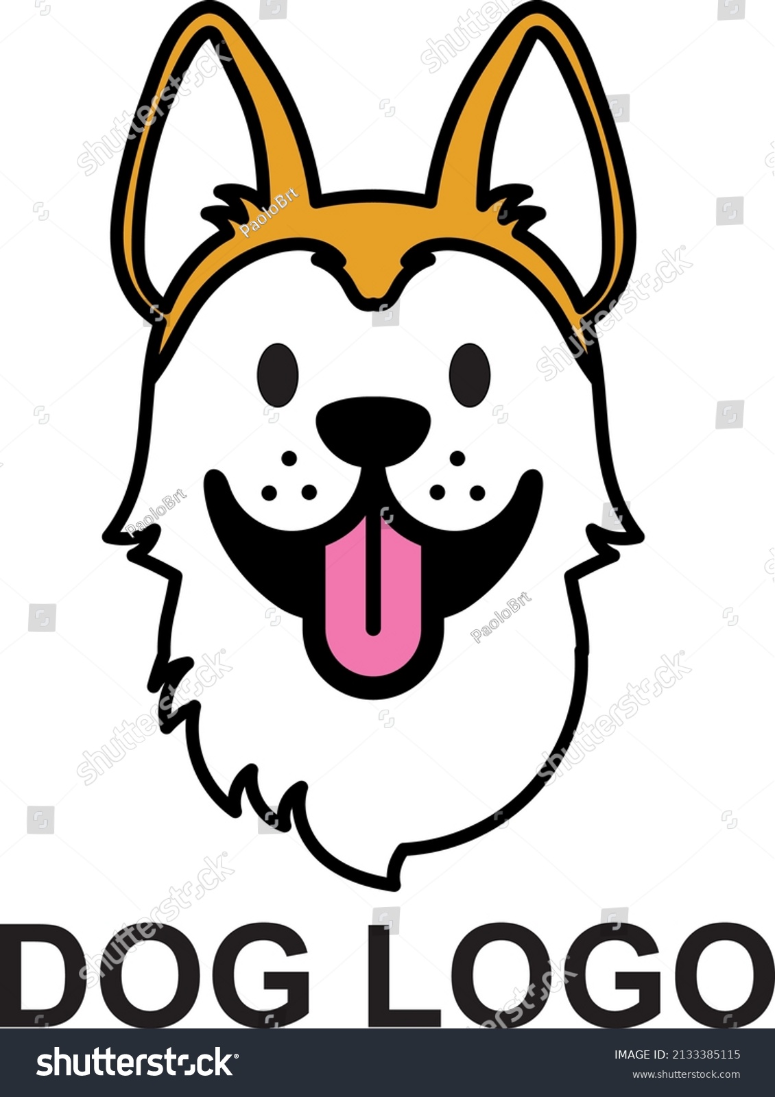 Dog Logo Design Template Vector Illustration Stock Vector (Royalty Free ...