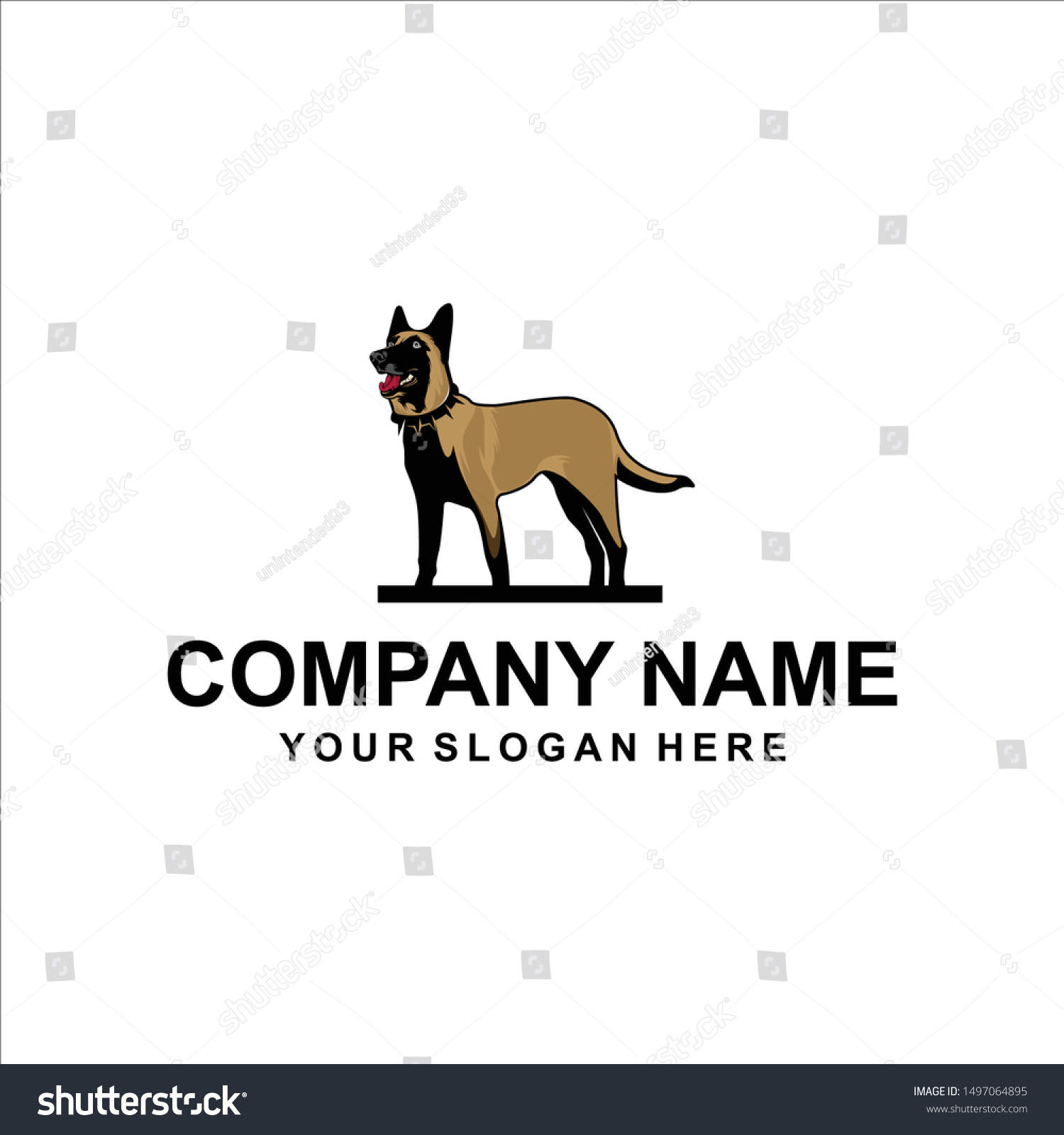 Dog Malinois Logo Vector Animals: Vector có sẵn (miễn phí bản quyền ...