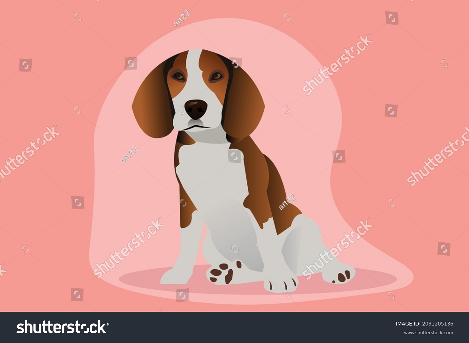 Dog Sitting Pose Vector Design Stock Vector (Royalty Free) 2031205136 ...