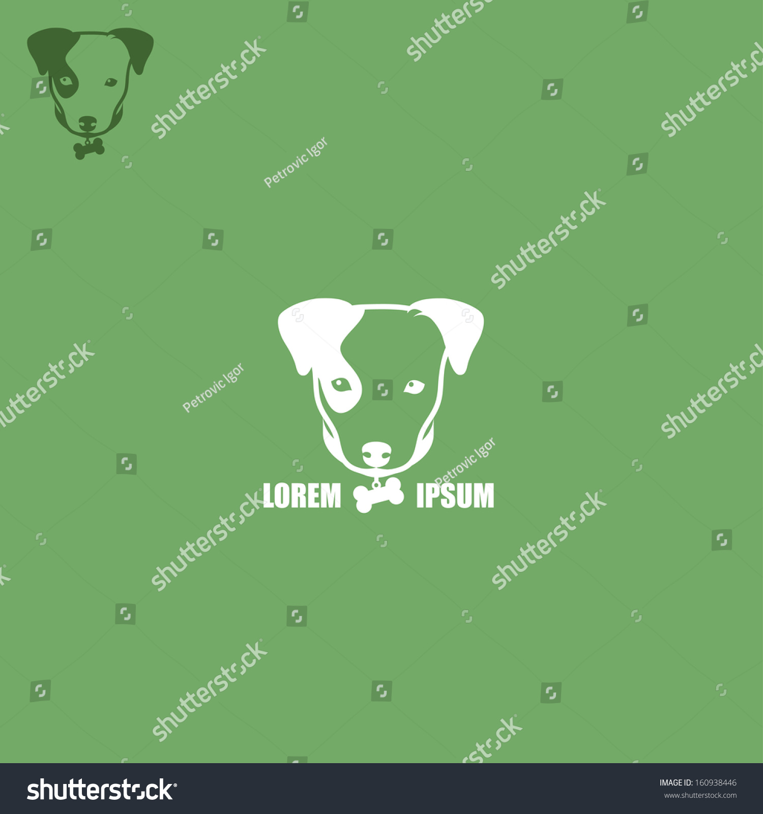 Dog Symbol Vector Illustration: vector de stock (libre de regalías ...