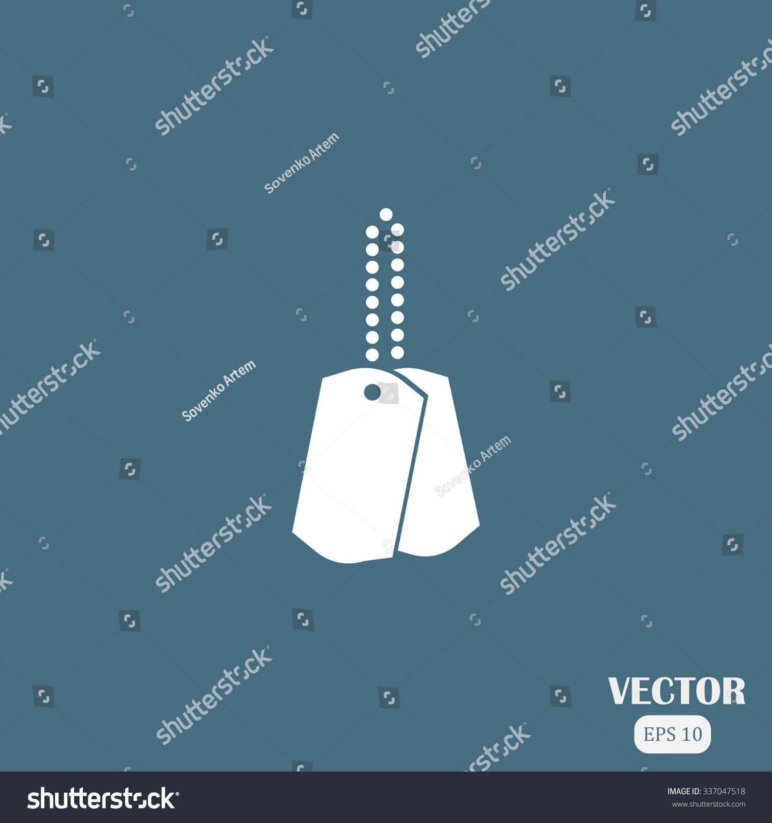Dog Tag Icon Stock Vector (Royalty Free) 337047518 | Shutterstock