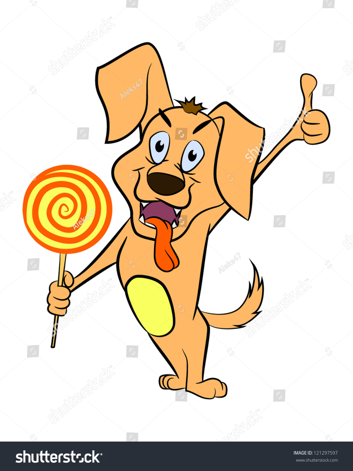 Dog Candy Stock Vector (Royalty Free) 121297597