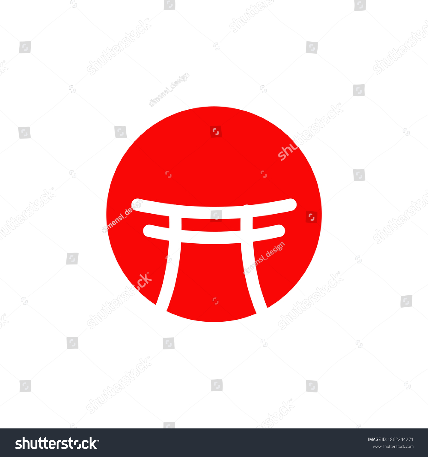 Dojo Building Icon Logo Design Vector Stock Vector (Royalty Free ...